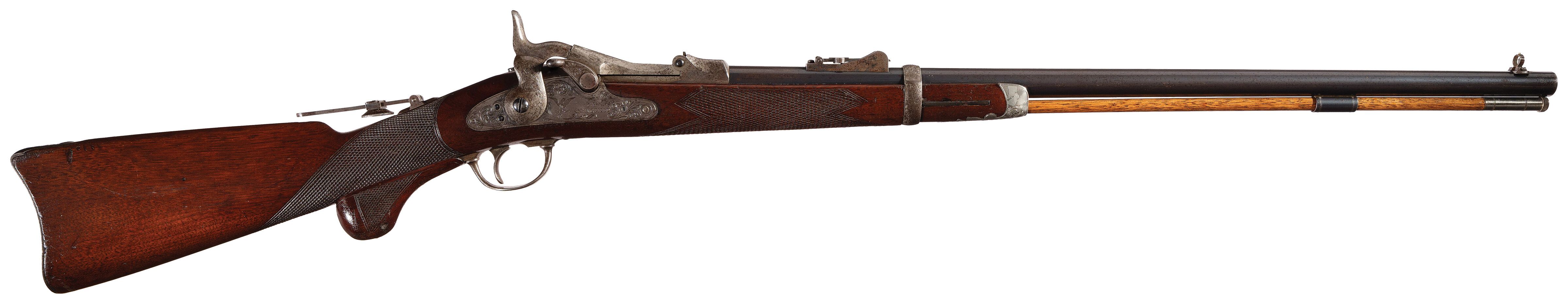 L.E. Campbell U.S. Springfield Officer's 1875 Trapdoor Rifle | Rock ...