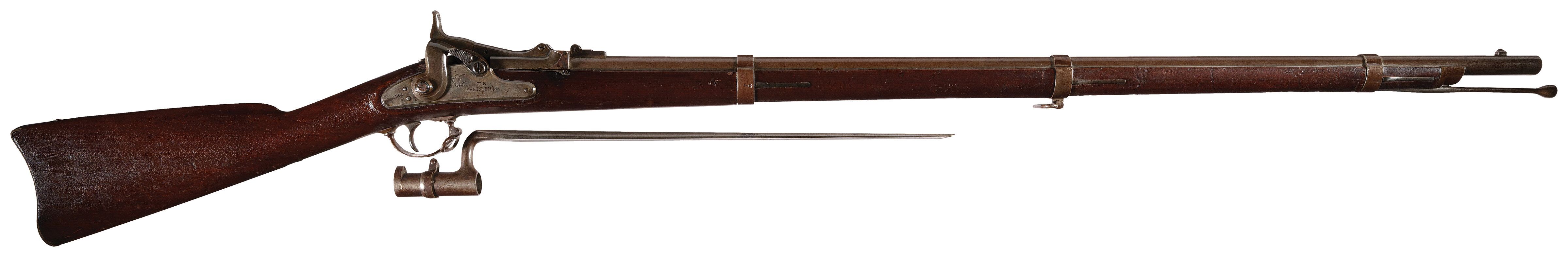 U.S. Springfield Model 1865 First Model Allin Conversion Rifle | Rock ...