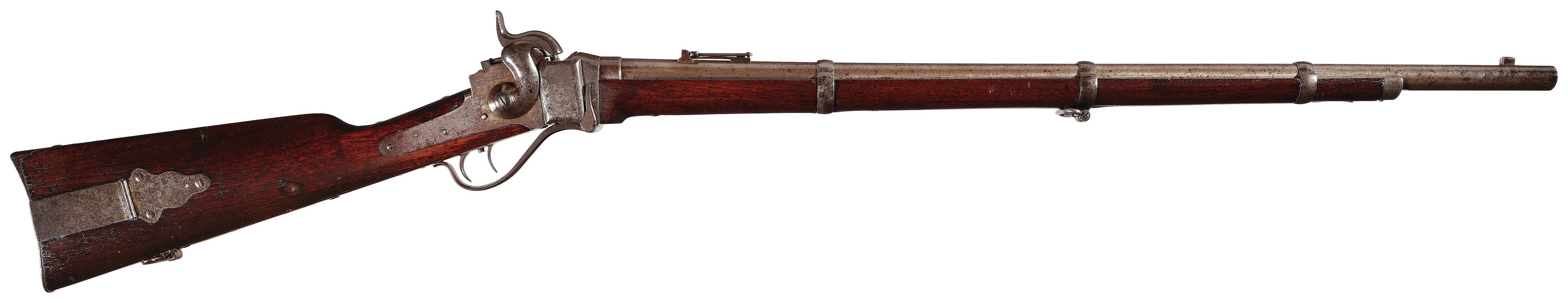 Civil War Berdan Sharpshooter Range Sharps Model 1859 Rifle | Rock ...