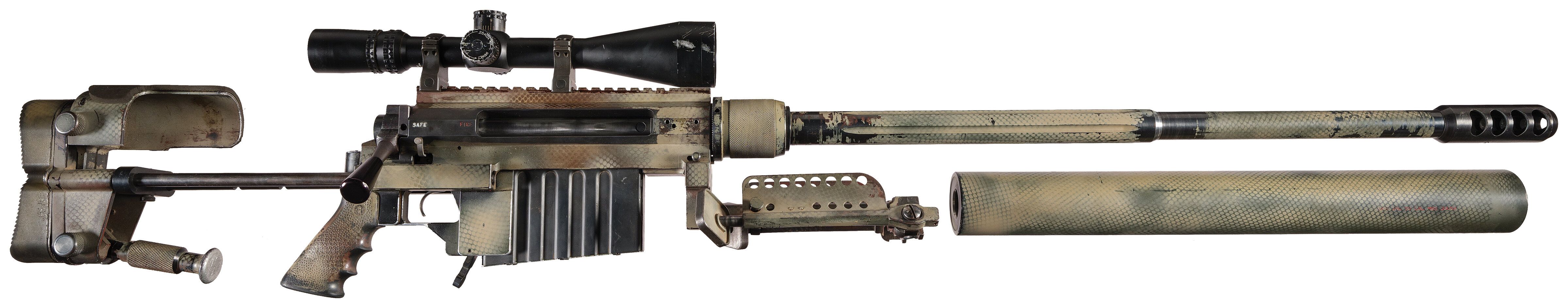 USMC E.D.M. Arms Windrunner Sniper Rifle, Class III/NFA Silencer | Rock ...