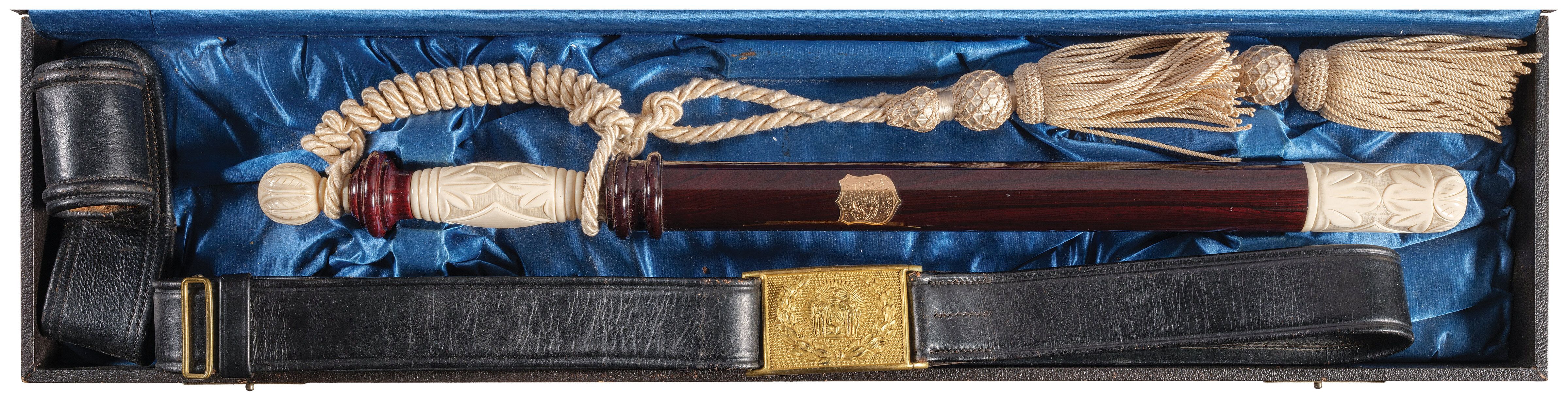 Presentation NYPD Baton Inscribed to Sgt. Robert Robinson | Rock Island ...