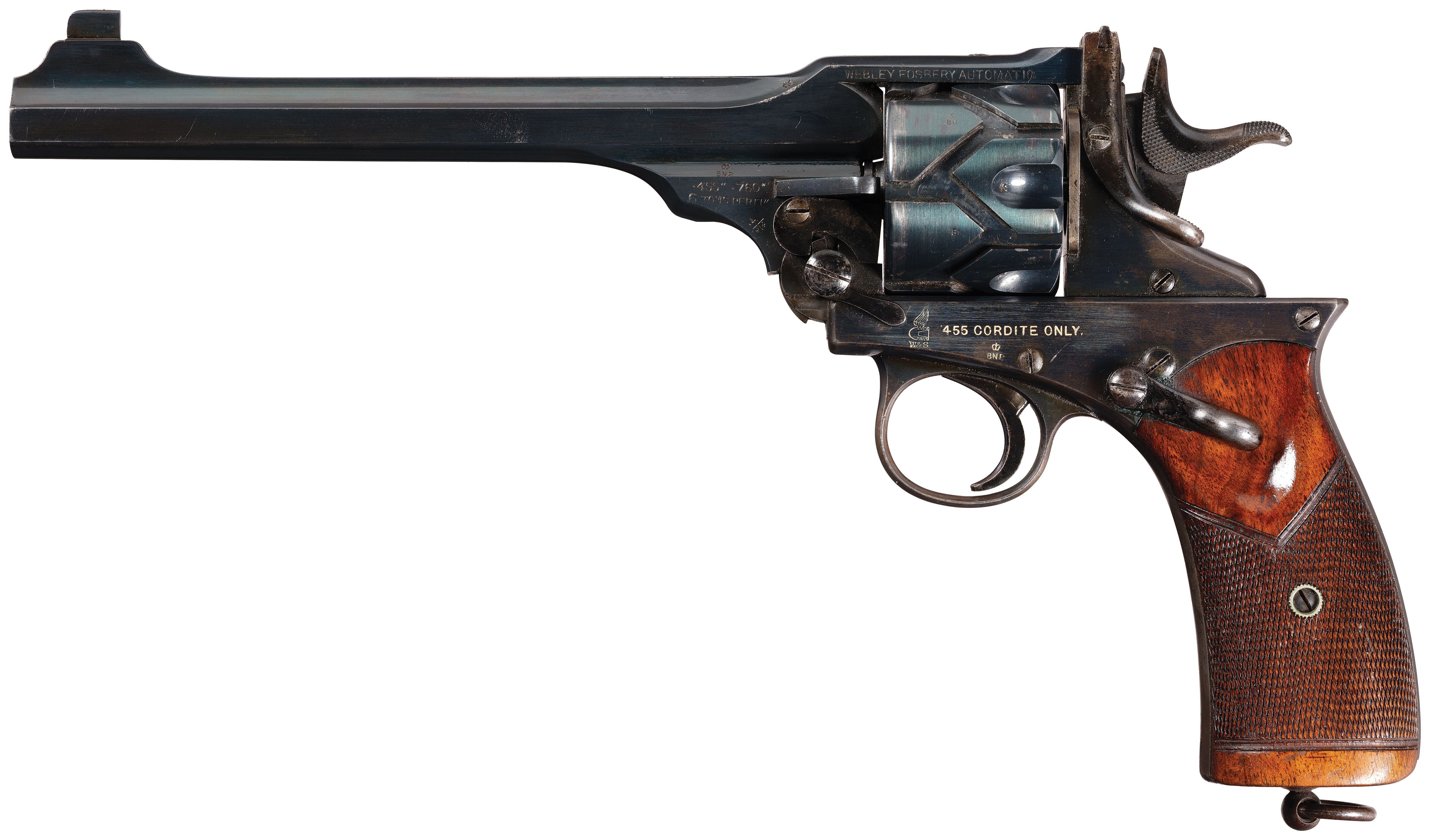 Webley-Fosbery Model 1901 Automatic Revolver, S/N 245 | Rock Island Auction