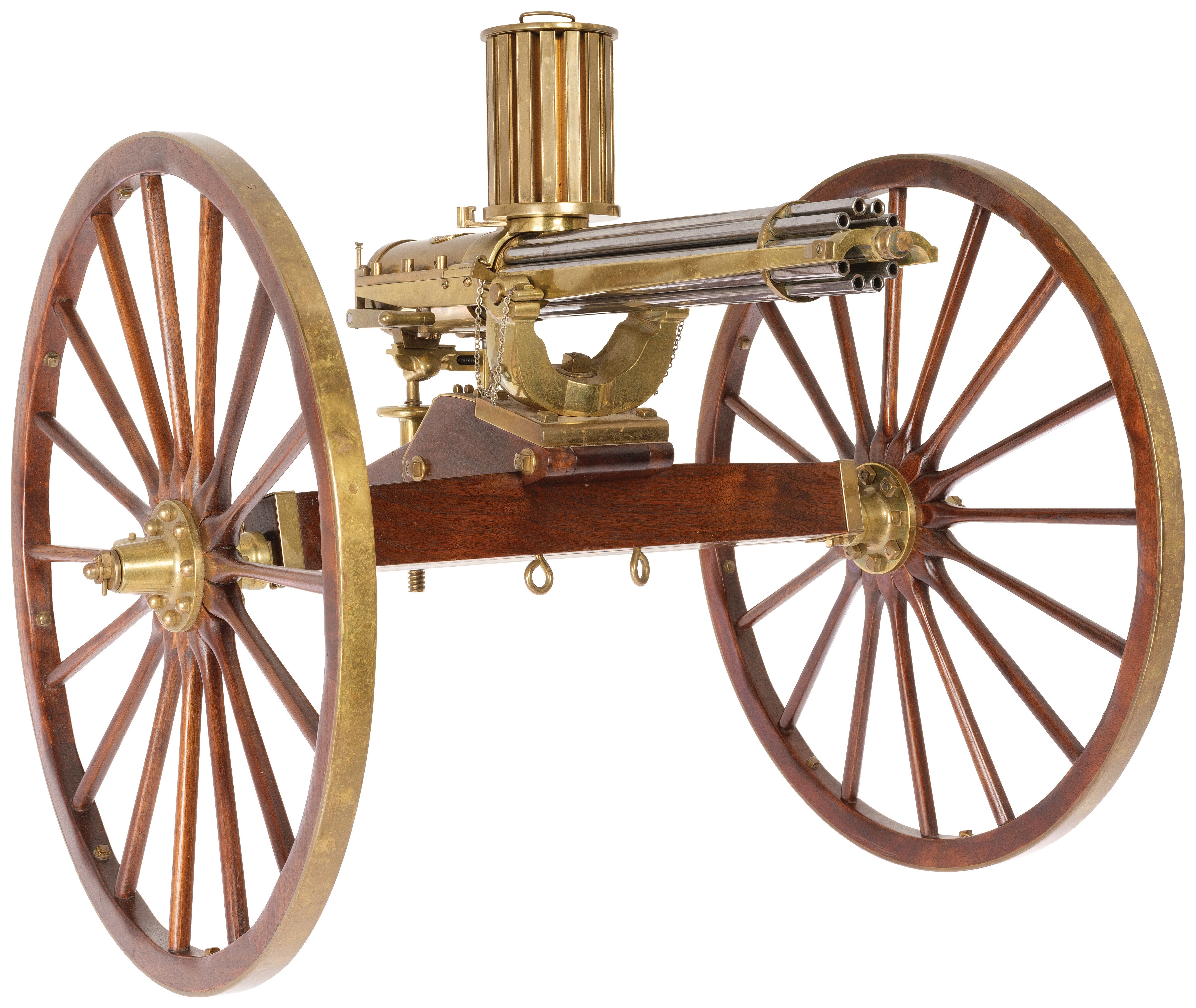Desirable Furr Miniature Model 1874 Gatling Gun and Carriage | Rock ...