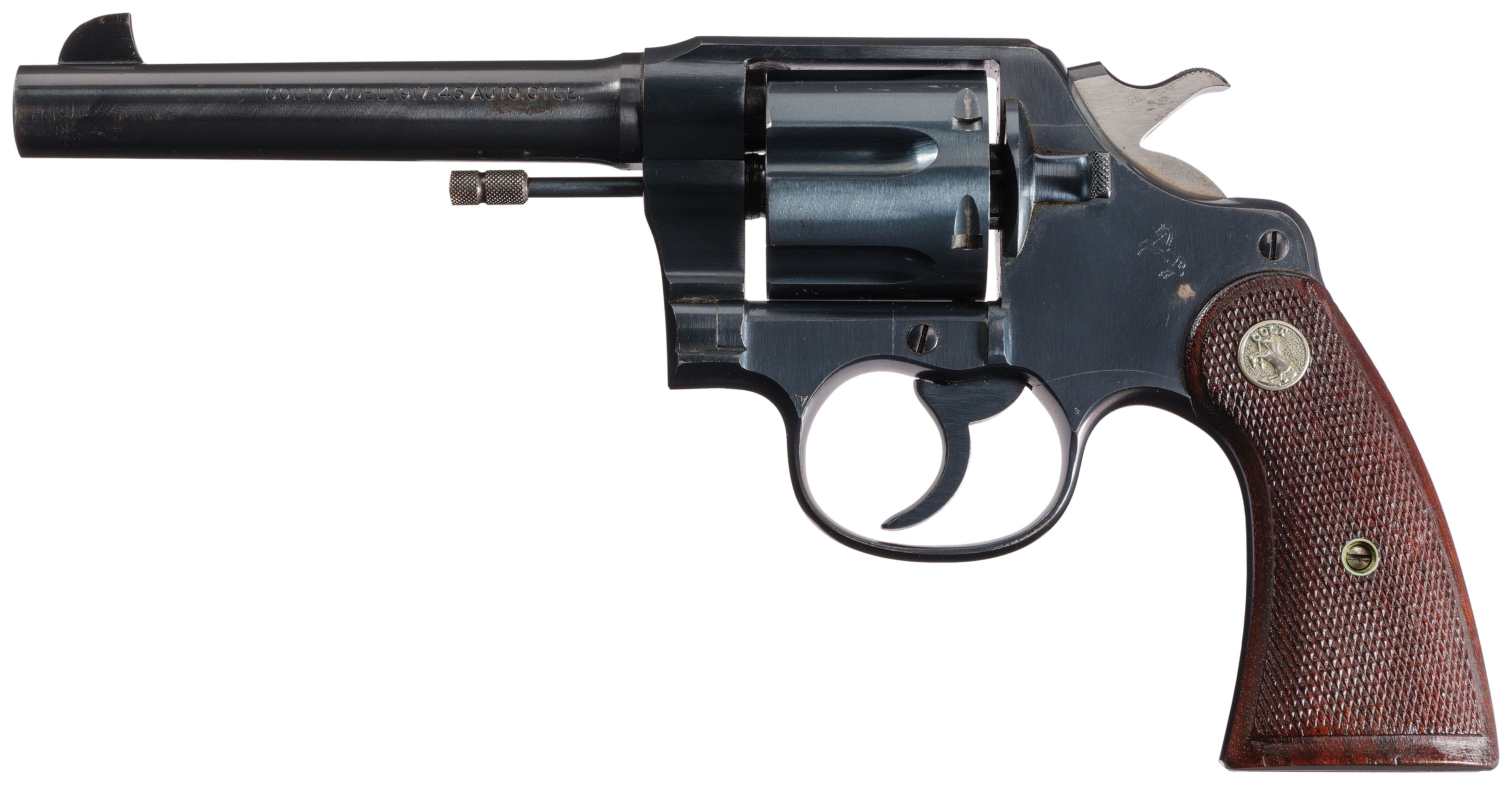 Colt New Service Model 1917 Commercial Double Action Revolver | Rock ...