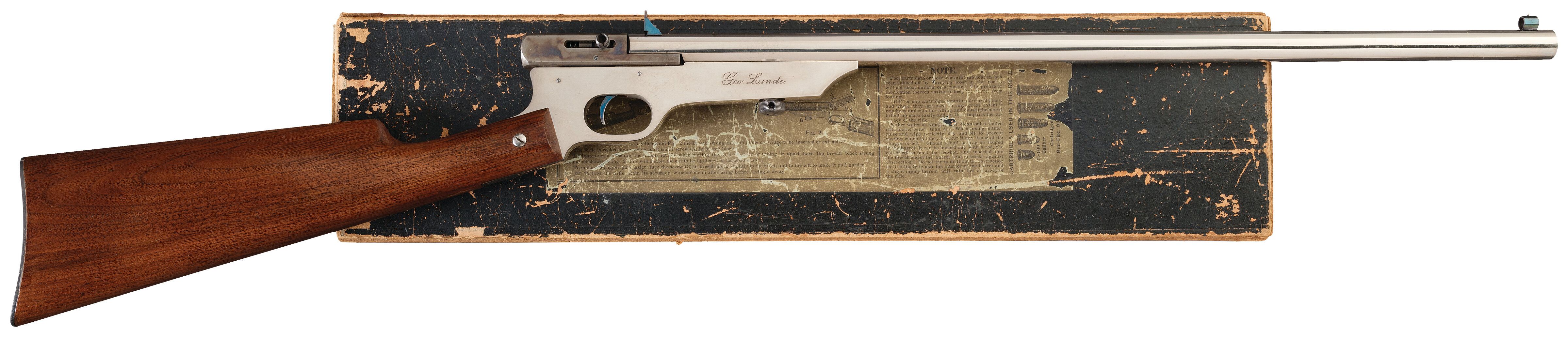 Inscribed Quackenbush "Safety Cartridge" Single Shot Rifle | Rock ...