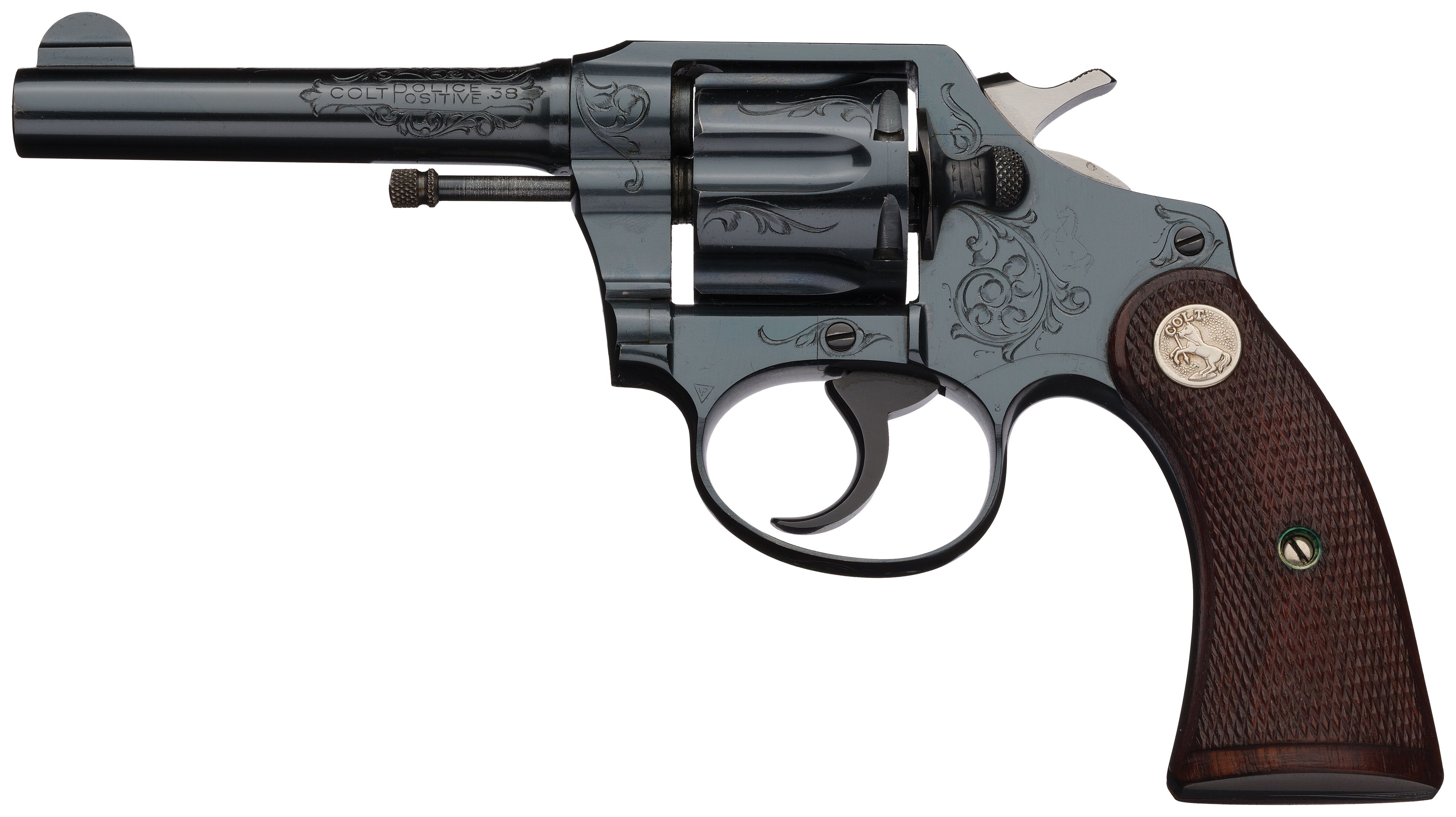 Documented Glahn Engraved Colt Police Positive DA Revolver | Rock ...