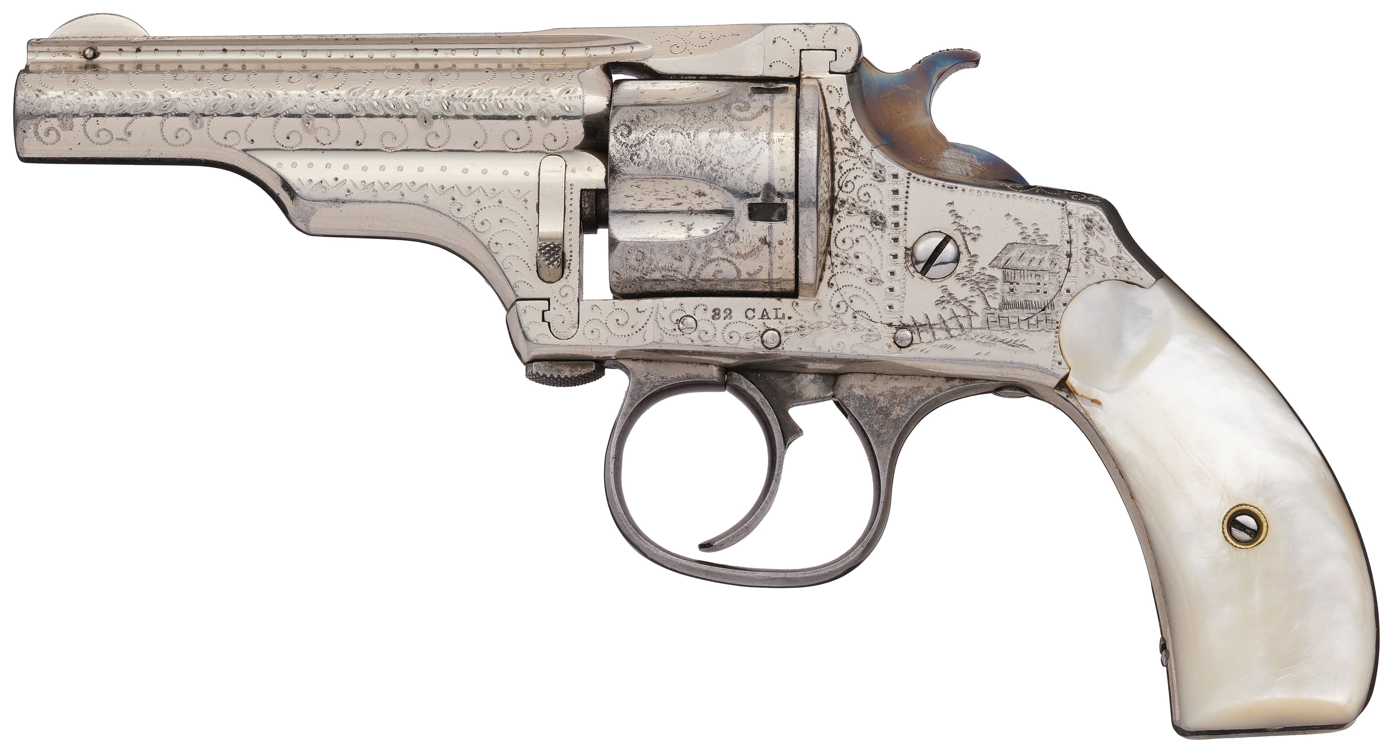 Engraved Merwin Hulbert & Co. Double Action Pocket Revolver | Rock ...