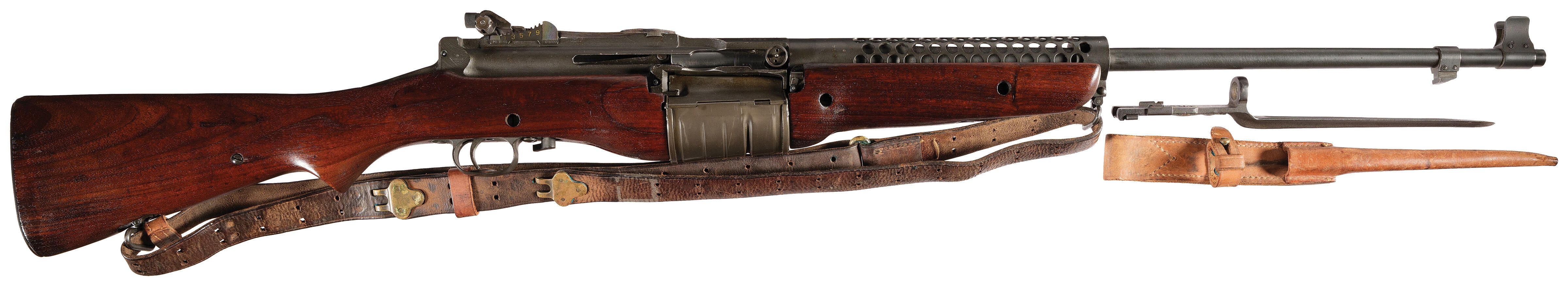 WWII U.S. Johnson Automatics Mfg. Co. M1941 Rifle with Bayonet | Rock ...