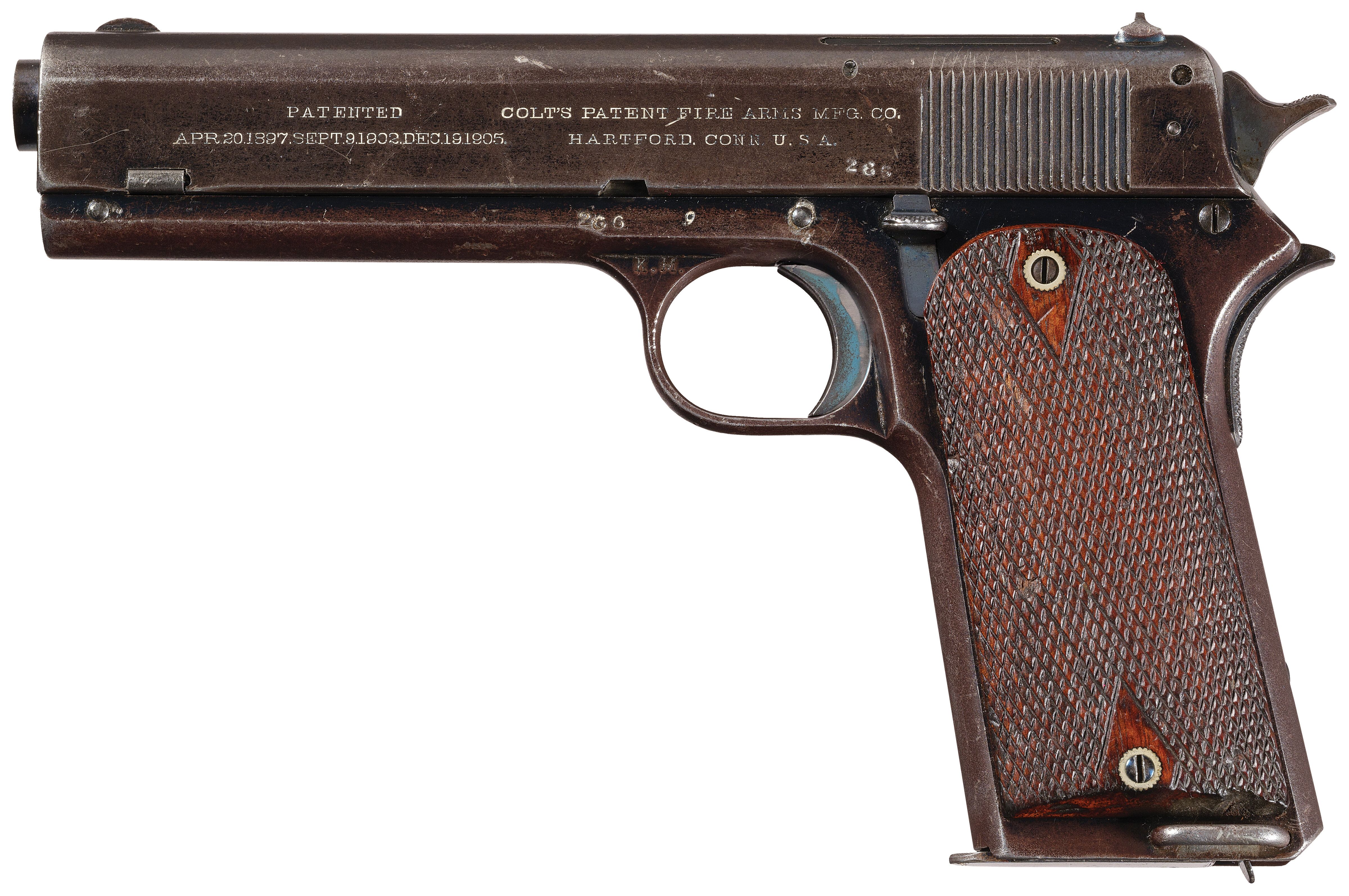 U.S. Colt Model 1907 Military Pistol Serial Number 9 | Rock Island Auction