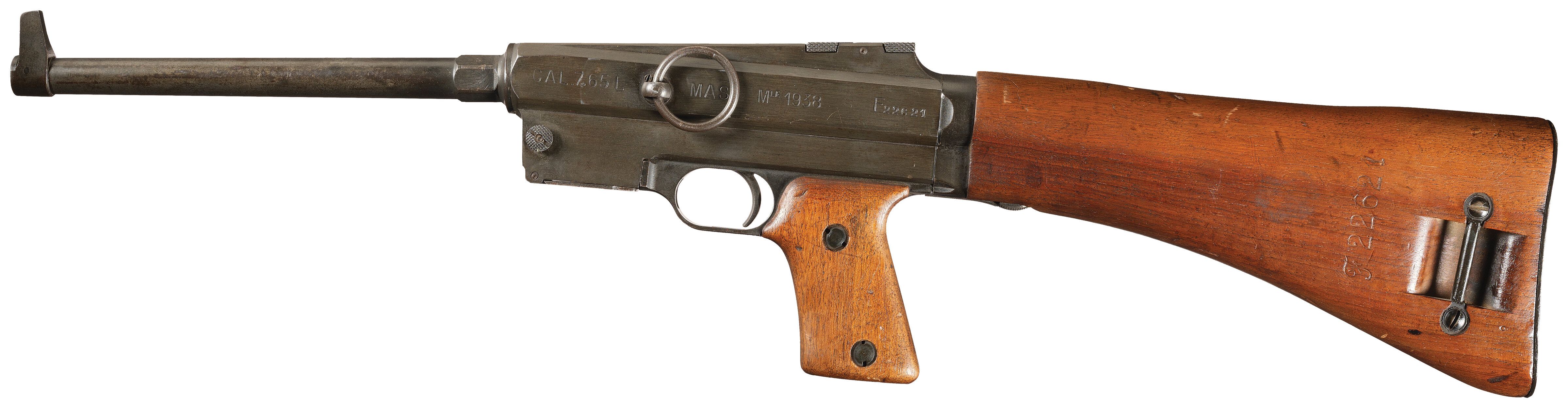 French MAS 1938 Submachine Gun, Class III/NFA C&R Maching Gun | Rock ...