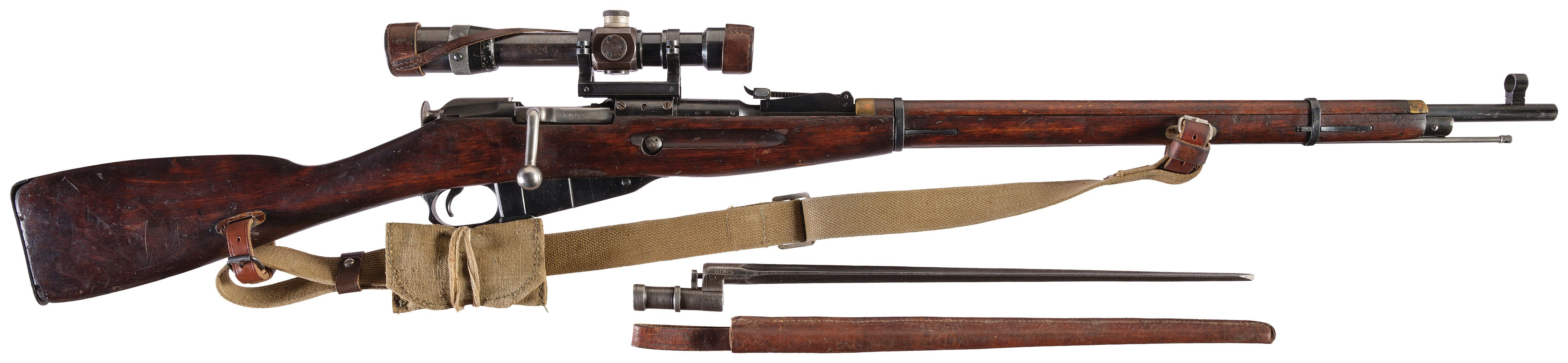 Soviet Tula M91/30 Mosin-Nagant Sniper Rifle with PE Scope | Rock ...