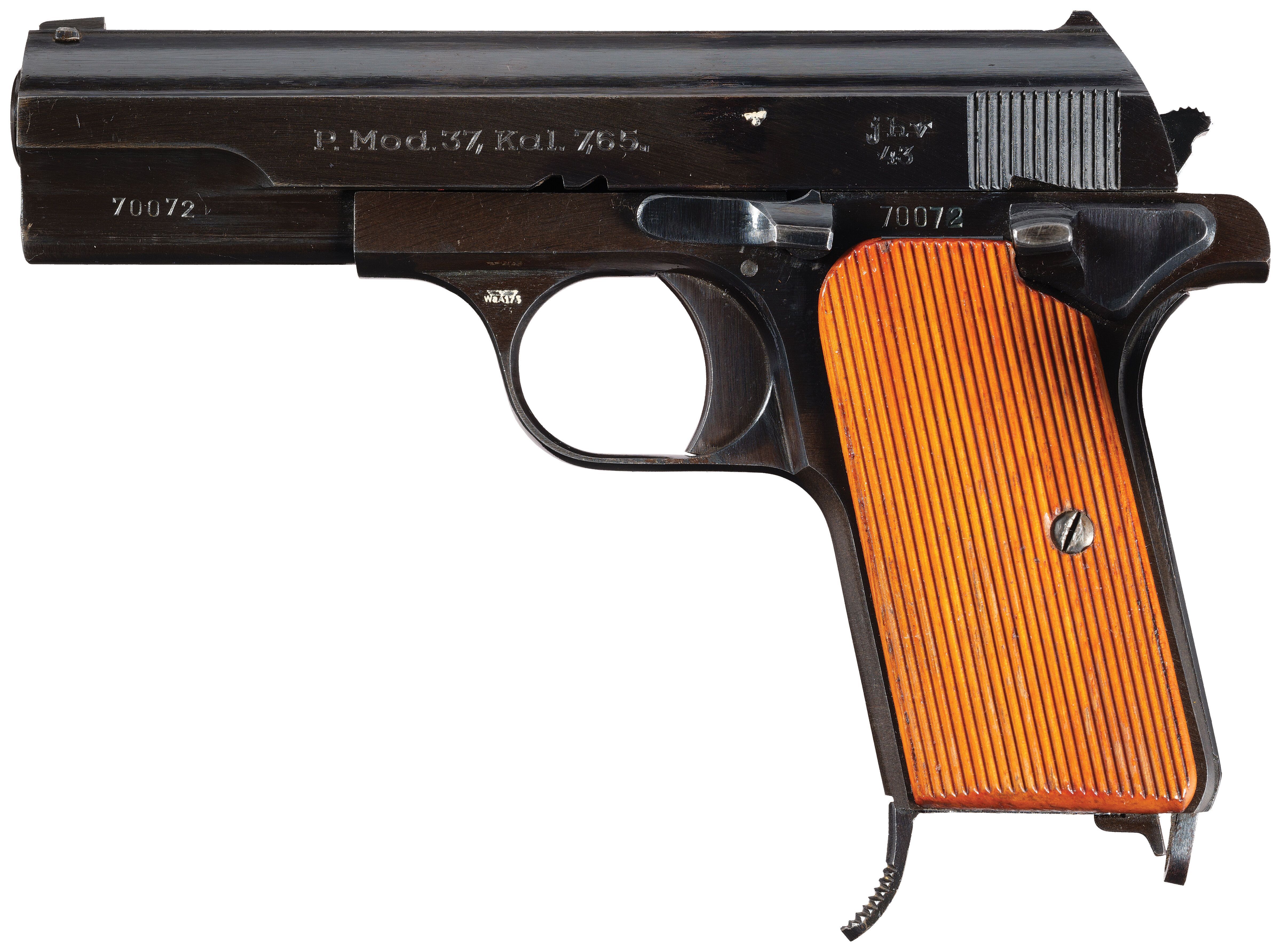 German Proofed Hungarian "jhv/43" Model 37 Pistol with Holster | Rock ...