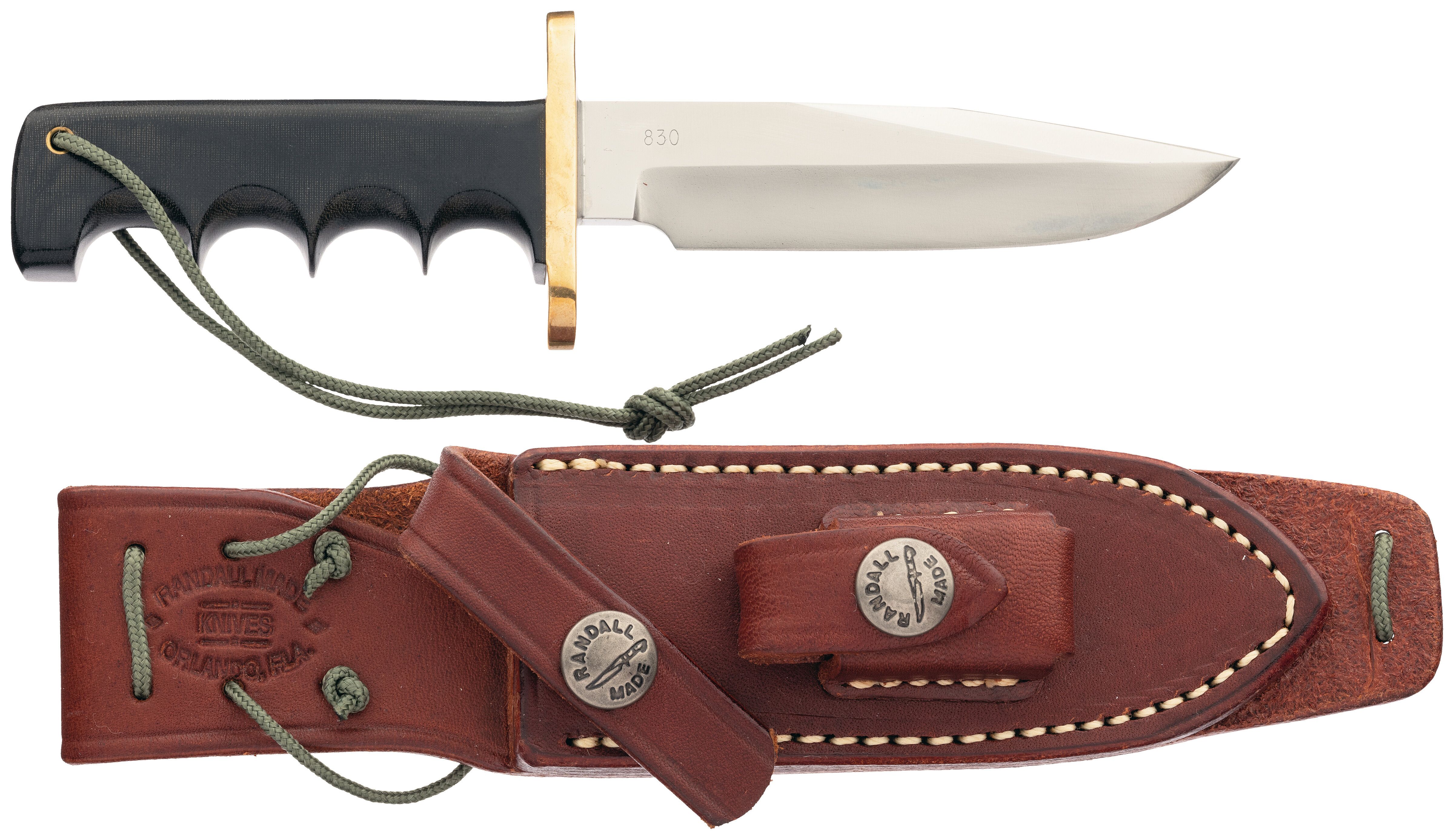Randall Model 14 Attack Miniature Knife with Sheath | Rock Island Auction