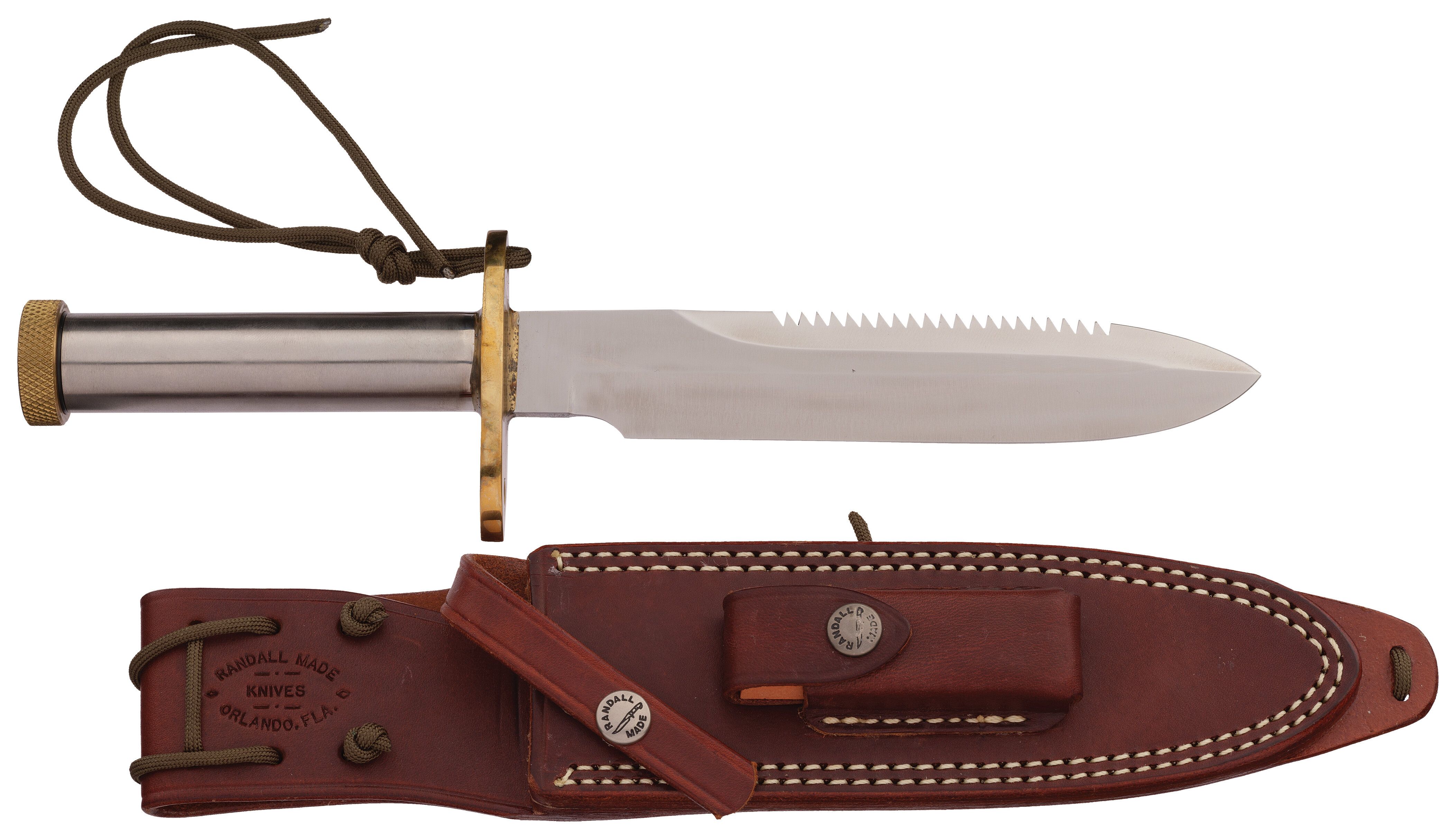 Randall Model 18 Attack Survival Knife with Sheath | Rock Island Auction