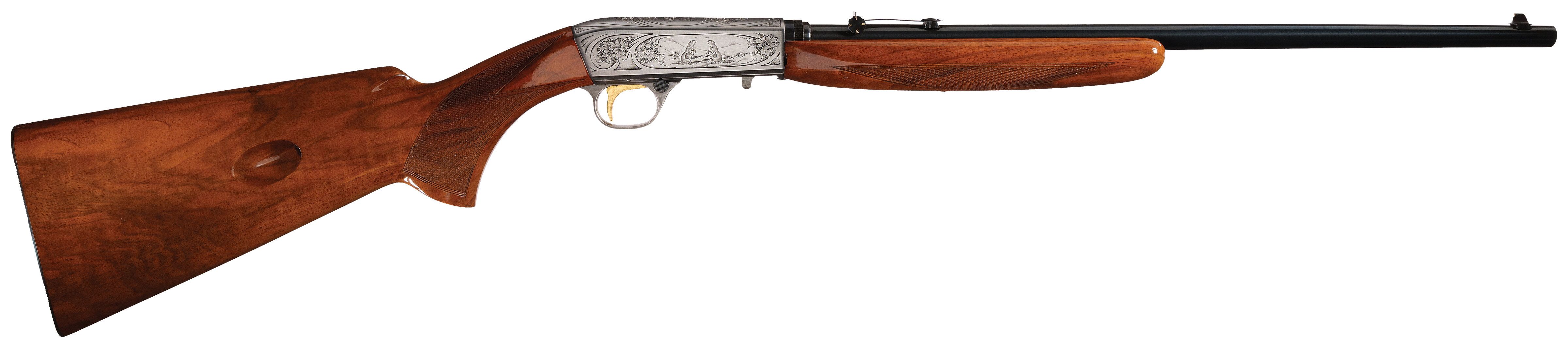 Angelo Bee Engraved Browning .22 Auto Grade II Rifle | Rock Island Auction