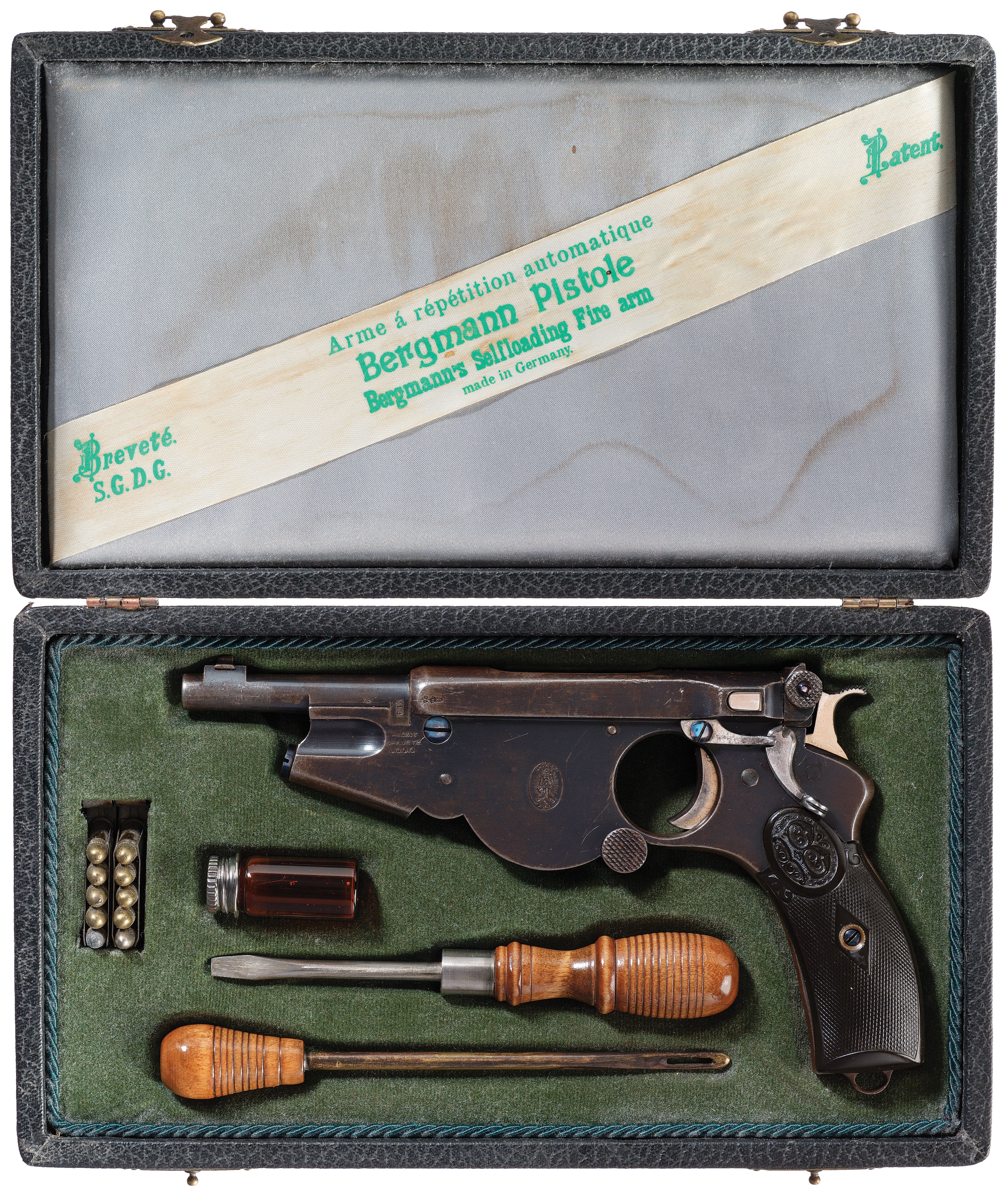 V. C. Schilling Model 1896 Bergmann Semi-Automatic Pistol | Rock Island ...