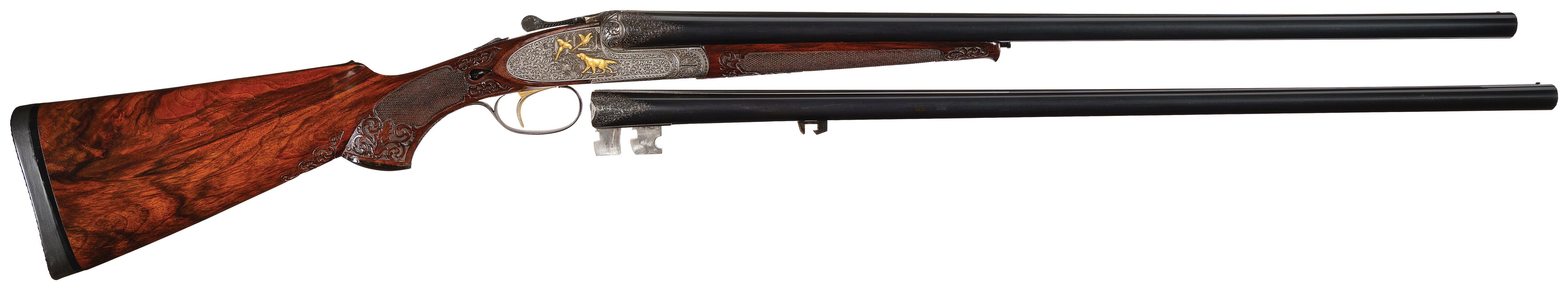 K Jaeger Engraved Aguirre & Aranzabal 16 Ga Shotgun 2 Barrel Set | Rock ...