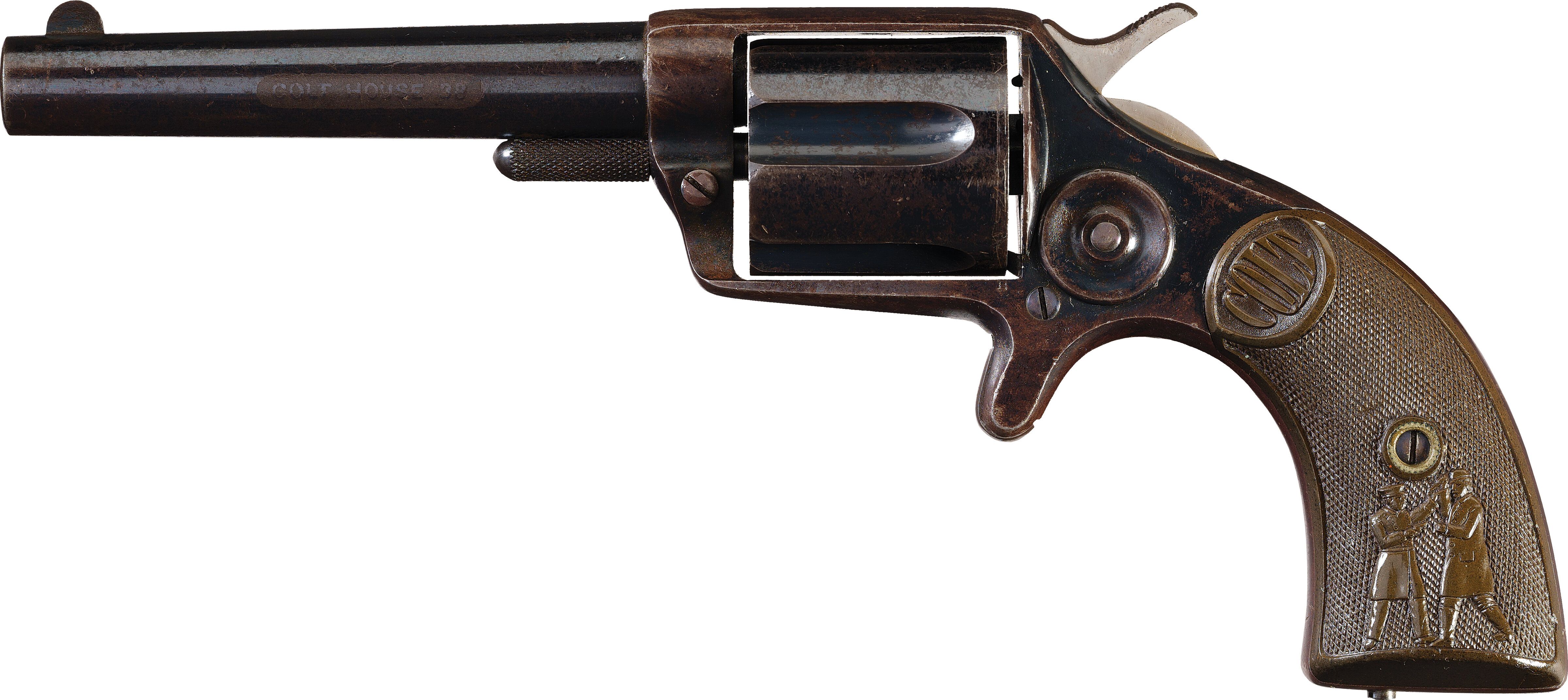 Colt Etched Panel New House Revolver with "Cop & Thug" Grips | Rock ...
