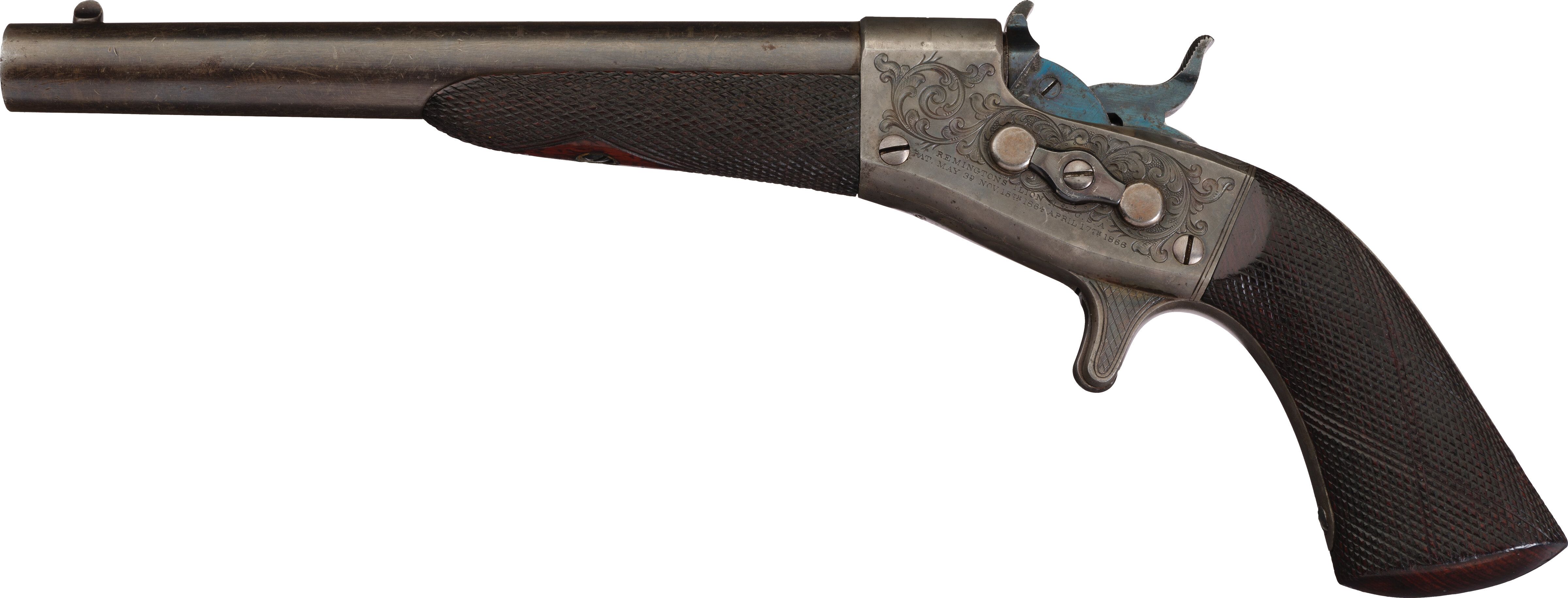 Nimschke Engraved Remington Model 1865 Navy Rolling Block Pistol | Rock ...