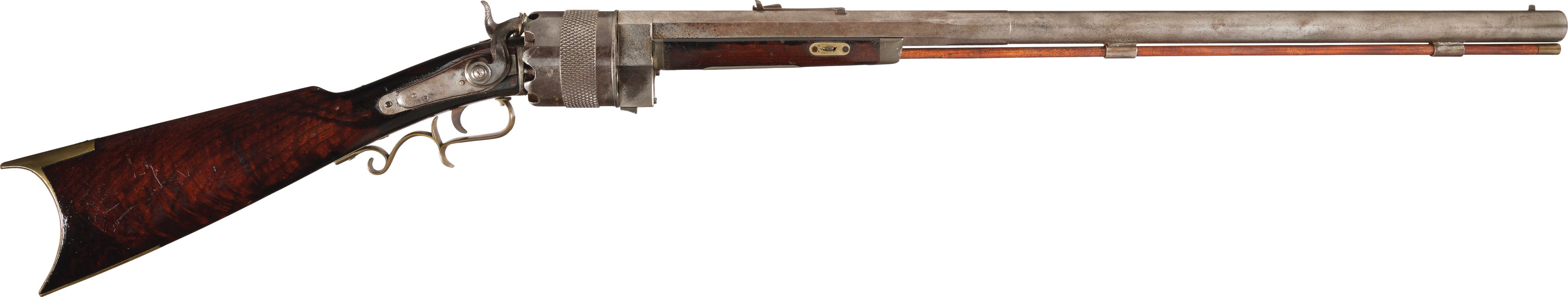 A.S. Sizer Marked Miller/Billinghurst Type Revolving Rifle | Rock ...