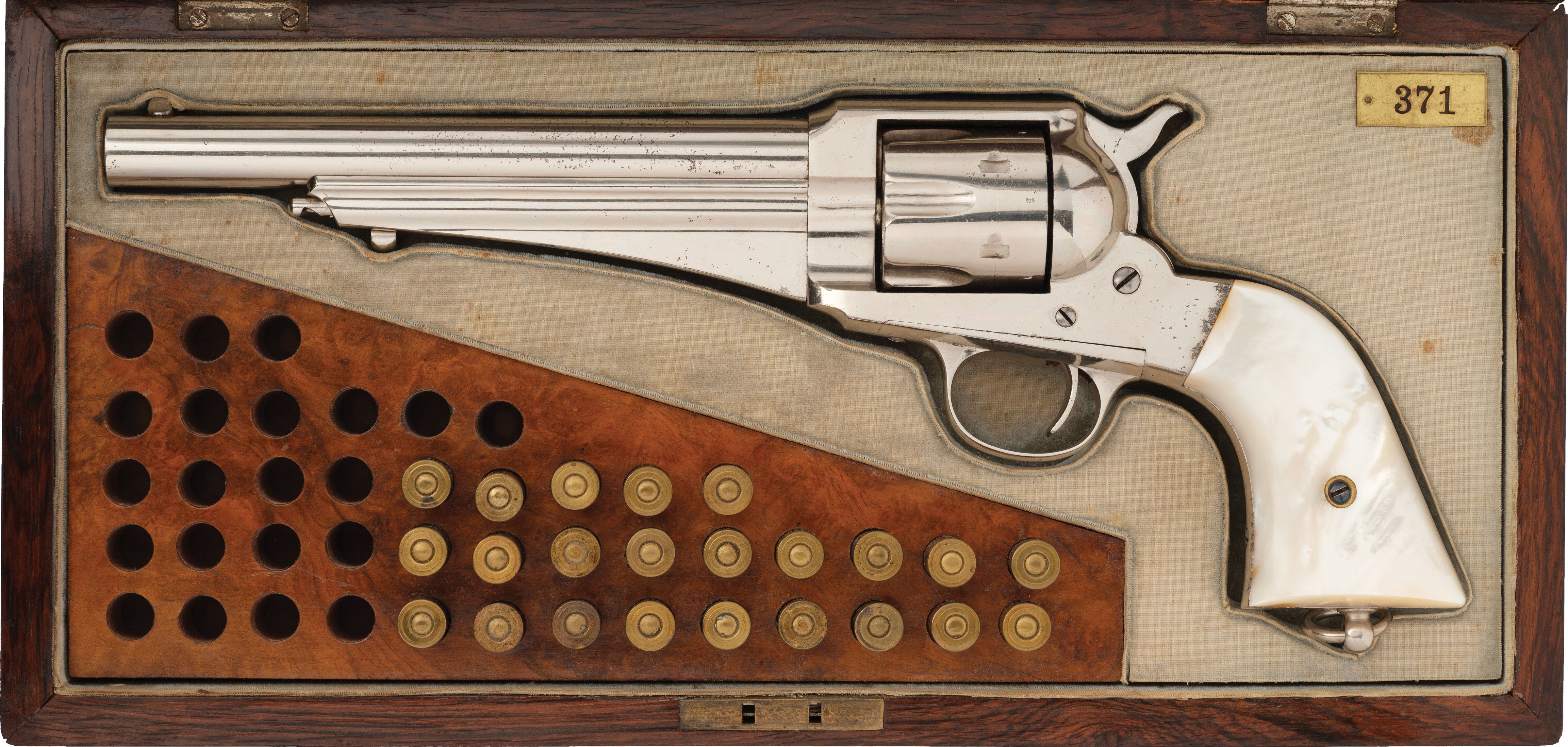 Remington 1875 Single Action Army Revolver with Pearl Grips | Rock ...