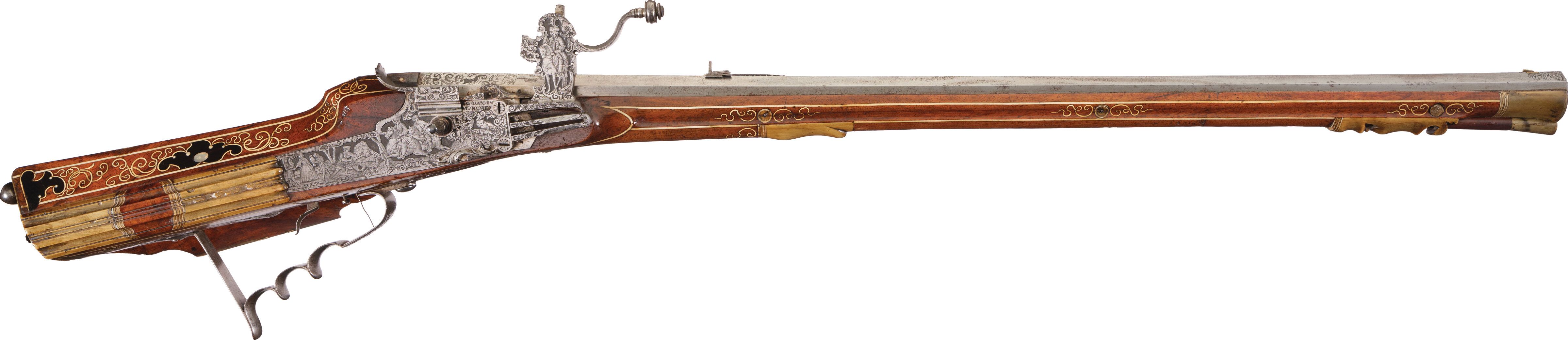 Engraved Wheellock Sporting Rifle by Johann Georg Dax of Munich | Rock Island Auction