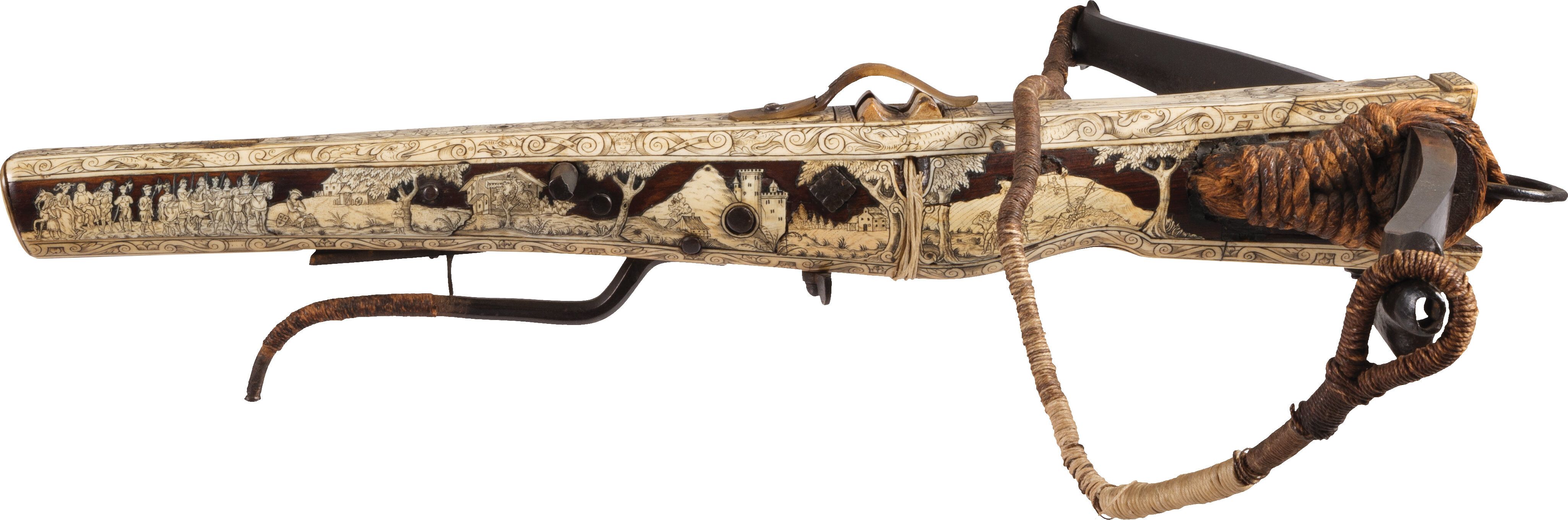 Ornate Inlaid and Engraved Antique Swiss Sporting Crossbow | Rock ...
