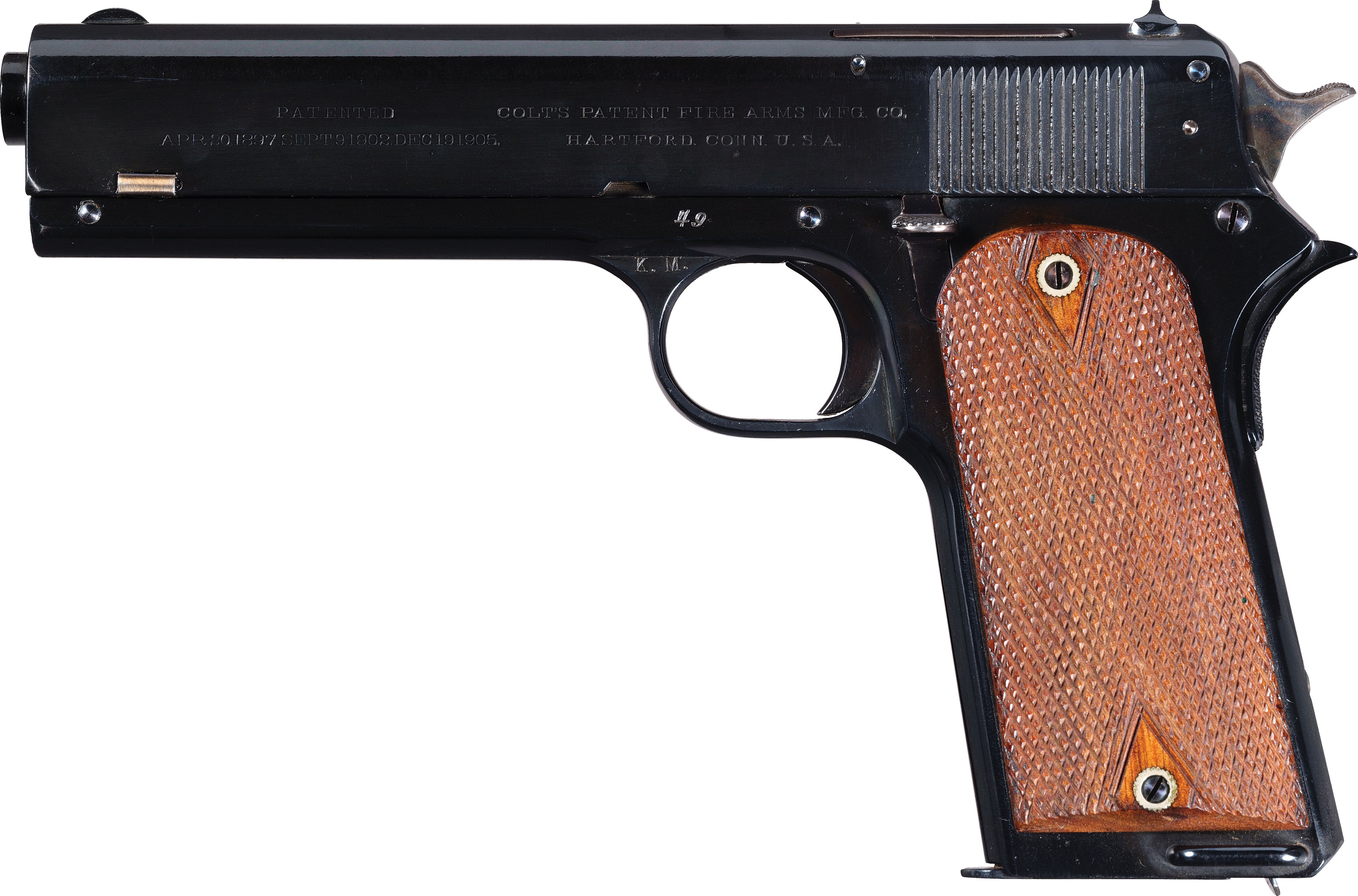 U.S. Army Trials Colt Model 1907 Pistol, Serial Number "49" | Rock ...
