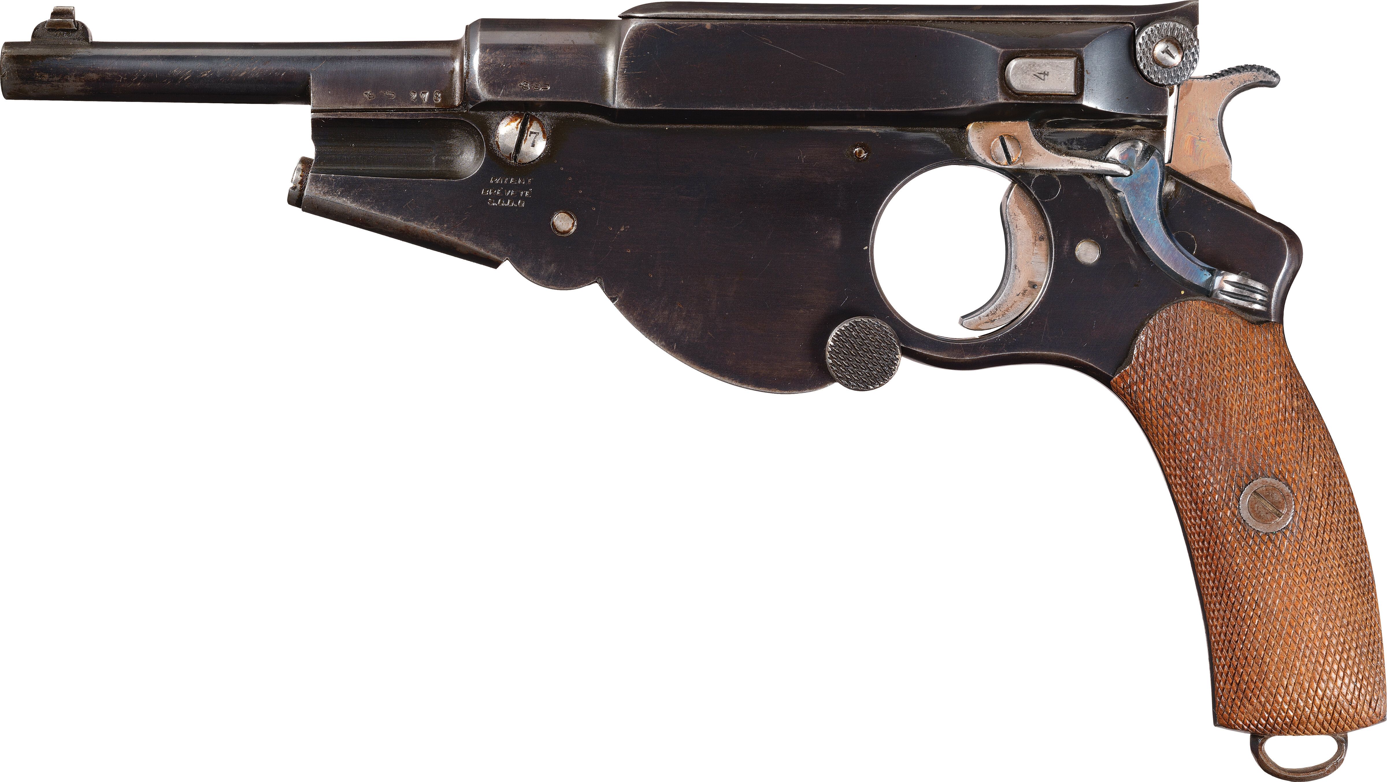 V. C. Schilling Bergmann Model 1896 No. 3 Pistol with Holster | Rock ...