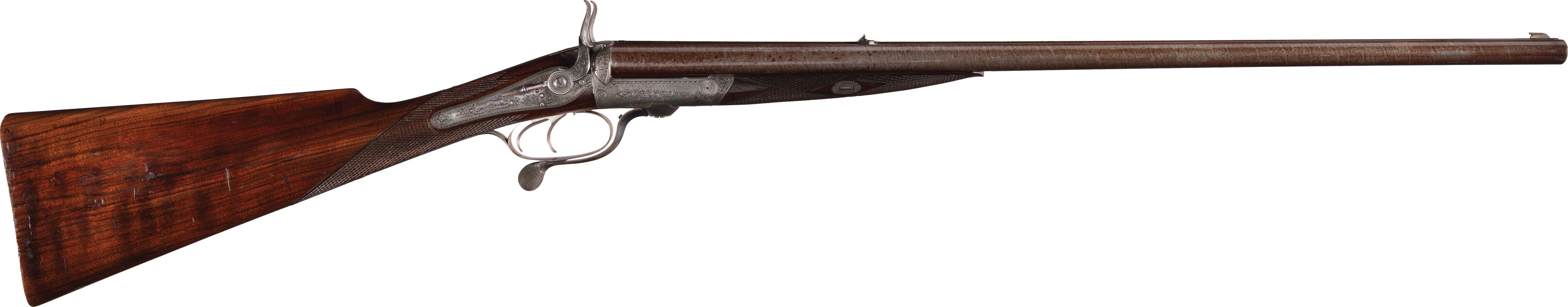 Factory Engraved Charles Lancaster Underlever .450 Double Rifle | Rock ...