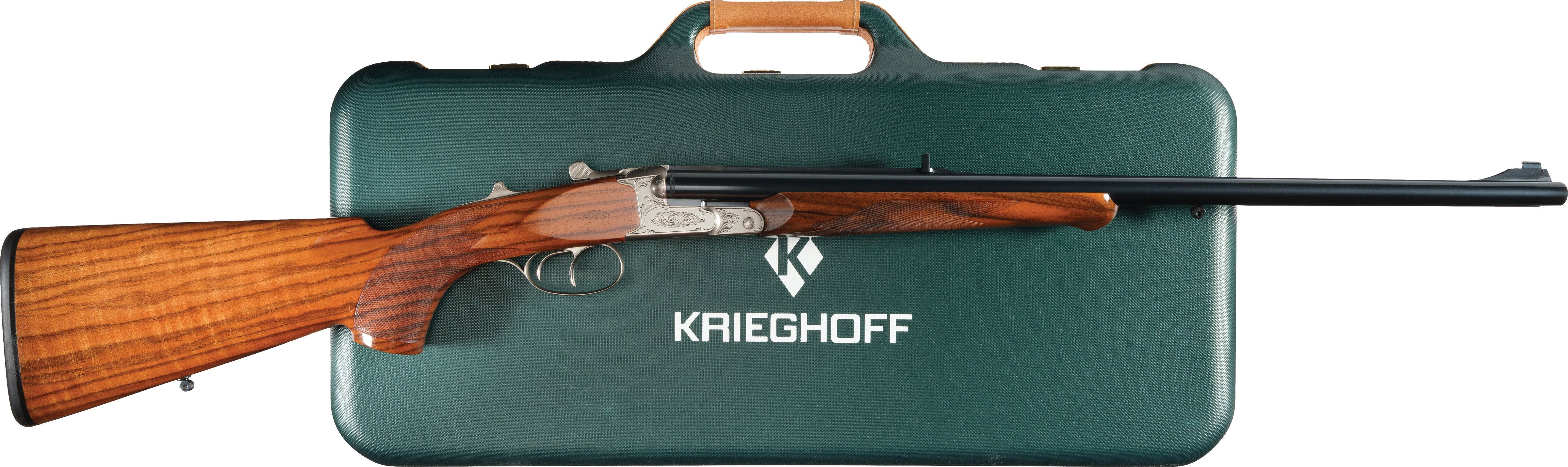 Factory Engraved Krieghoff Classic Double Rifle with Case | Rock Island ...