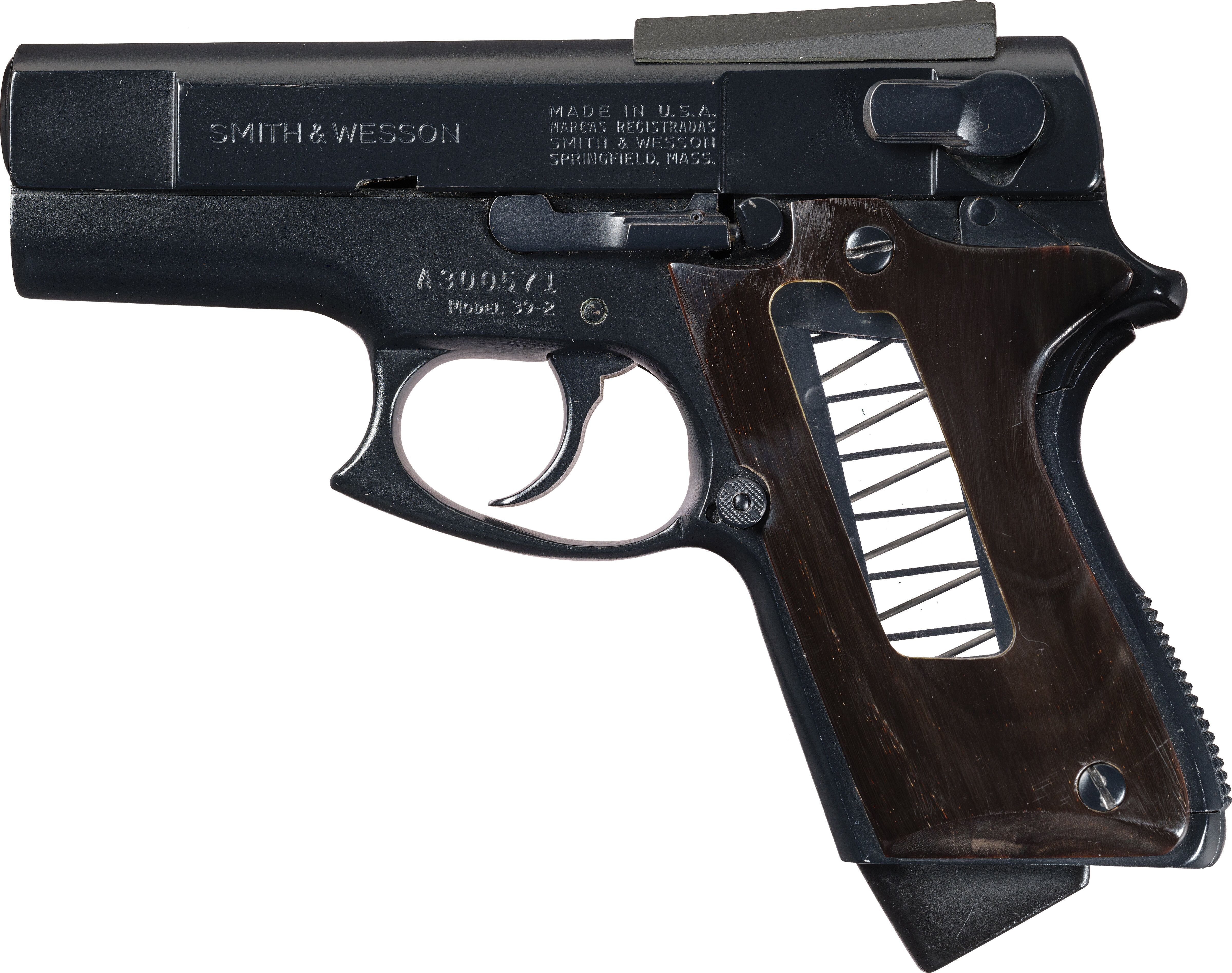 Smith & Wesson/ASP Model 39-2 Pistol with Extra Grips | Rock Island Auction