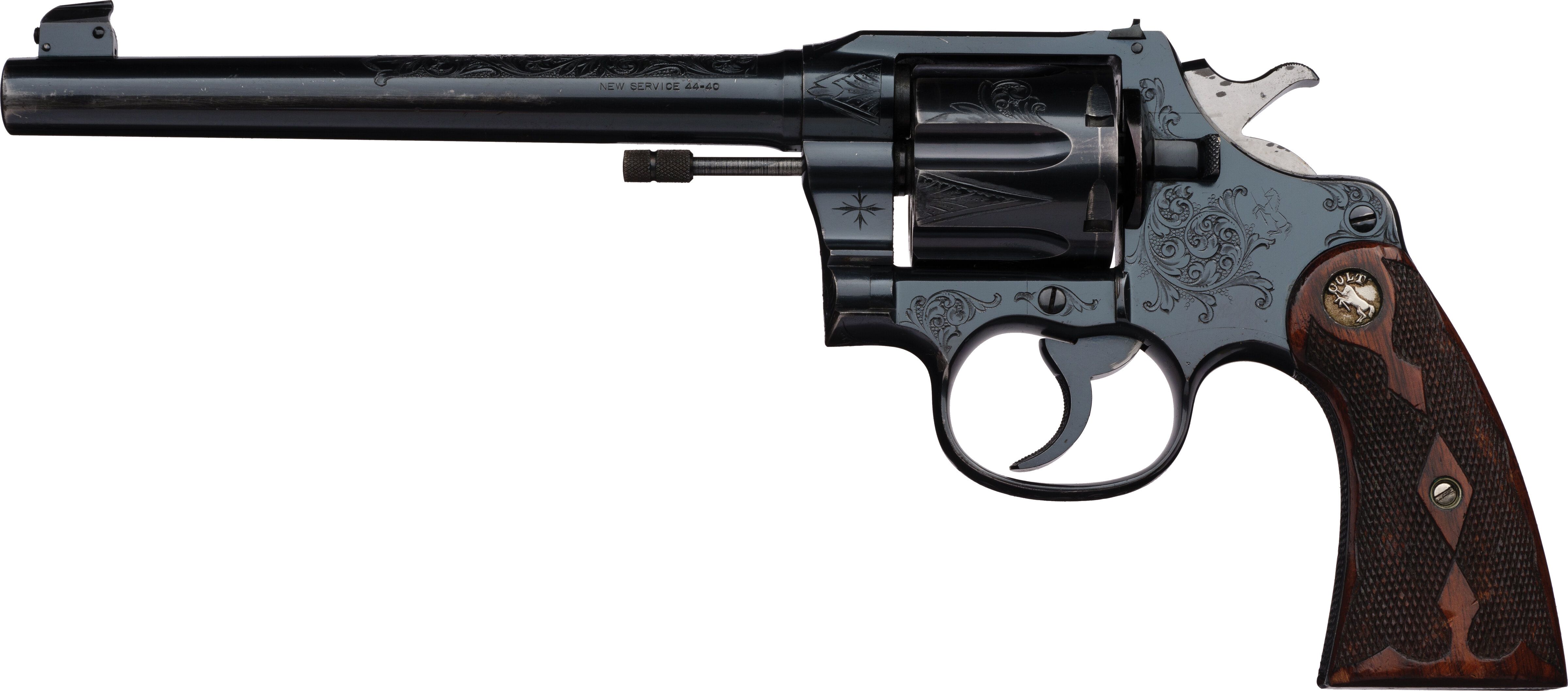 Factory Engraved Colt New Service Target Double Action Revolver | Rock ...