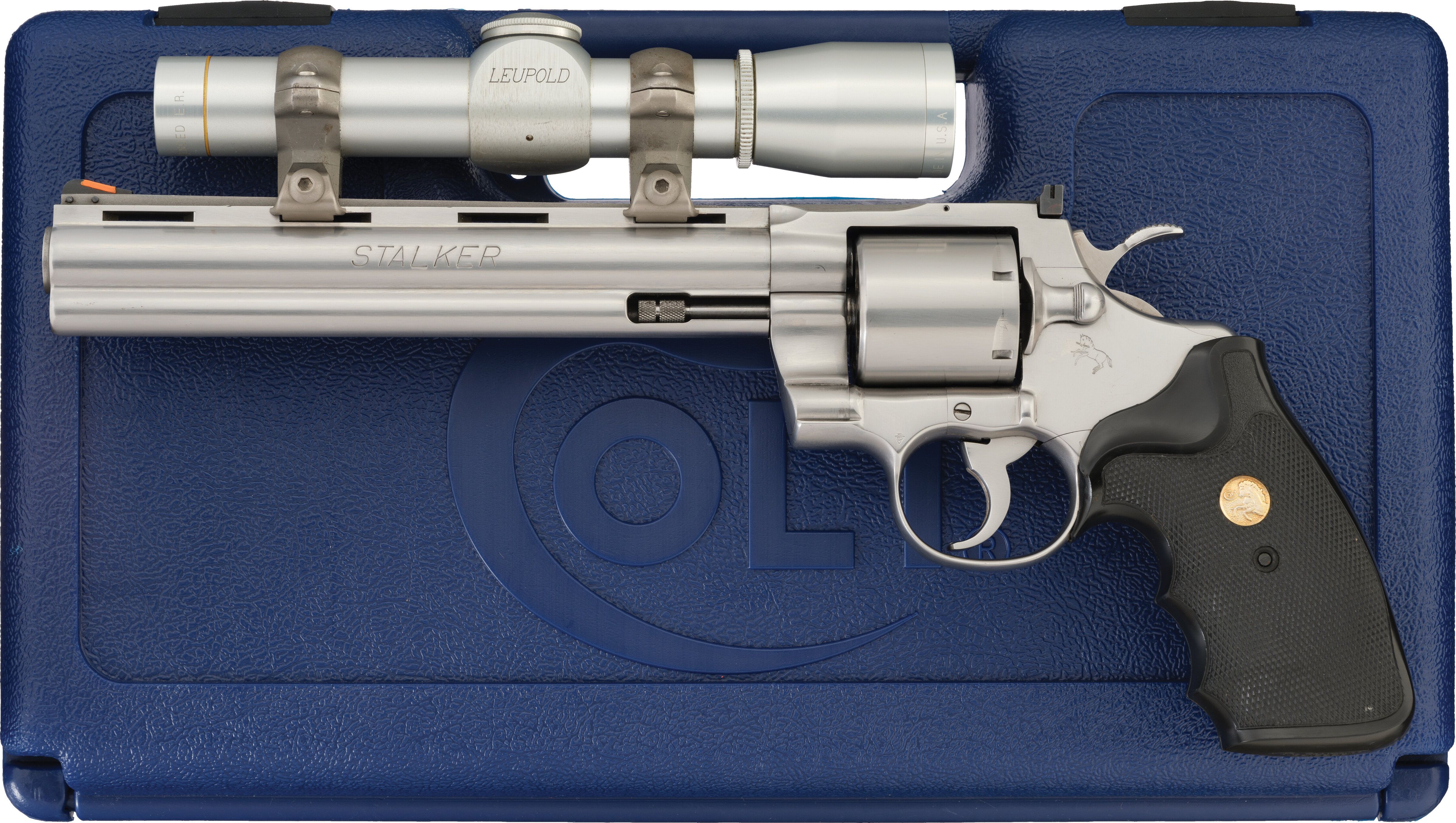 Colt Stalker Revolver with Leupold Scope and Holsters | Rock Island Auction