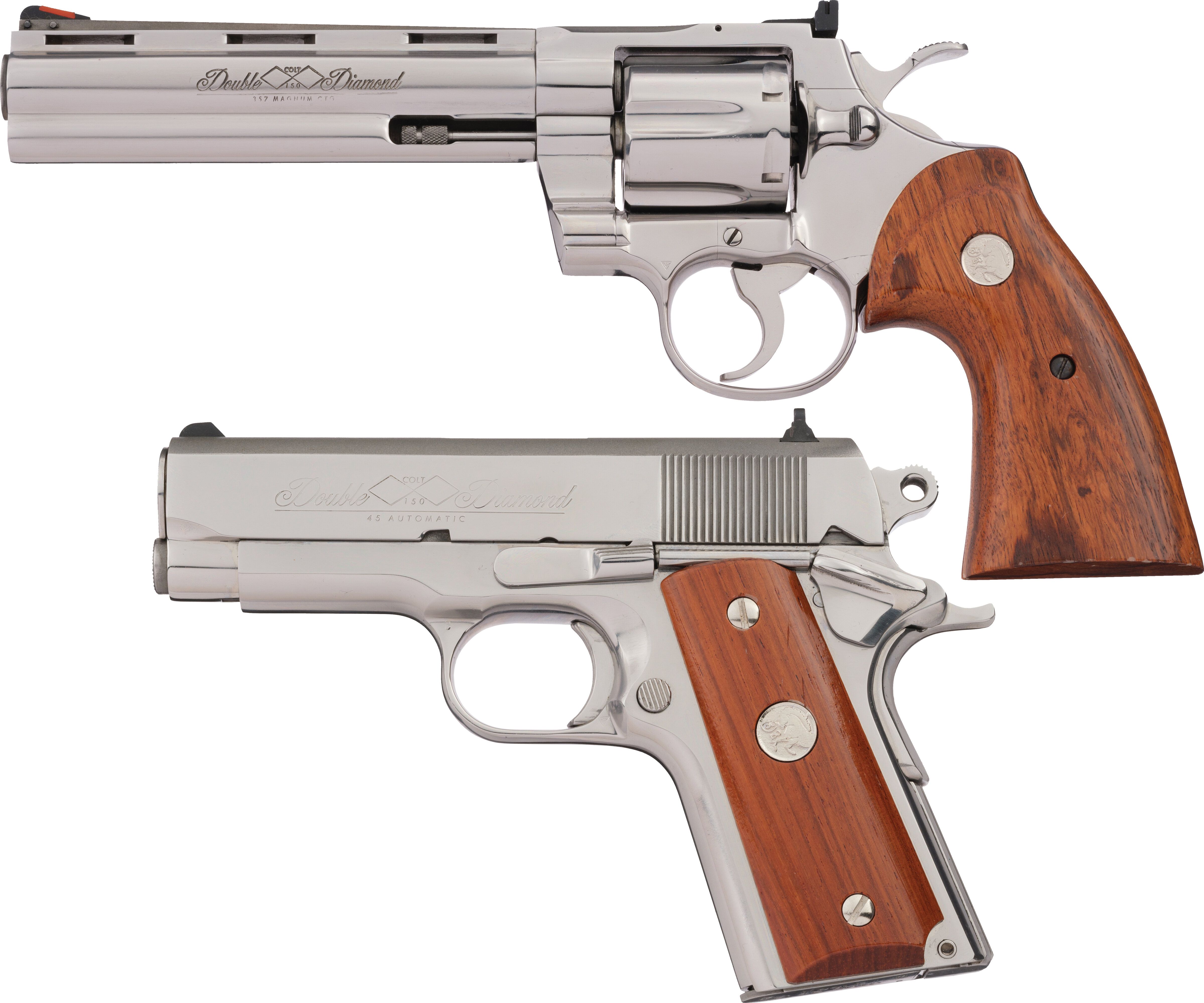 Colt 150th Anniversary Double Diamond Handgun Set | Rock Island Auction
