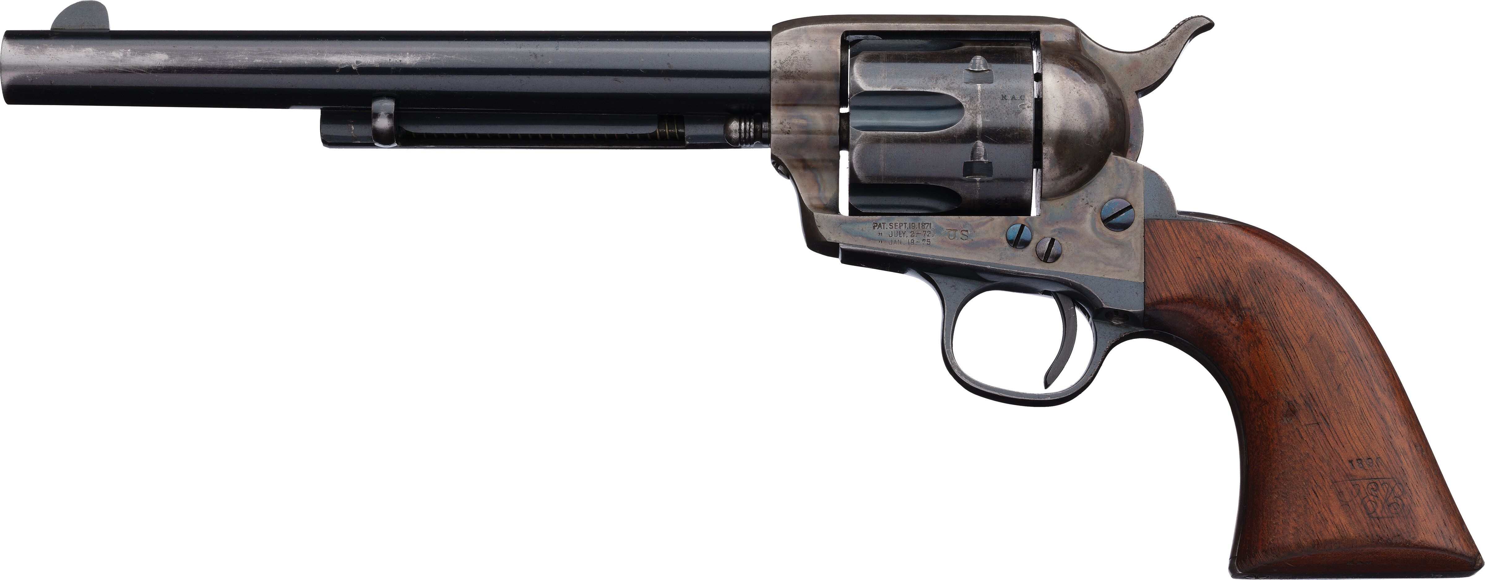 Rinaldo A Carr US Colt Cavalry Model Single Action Army Revolver | Rock ...