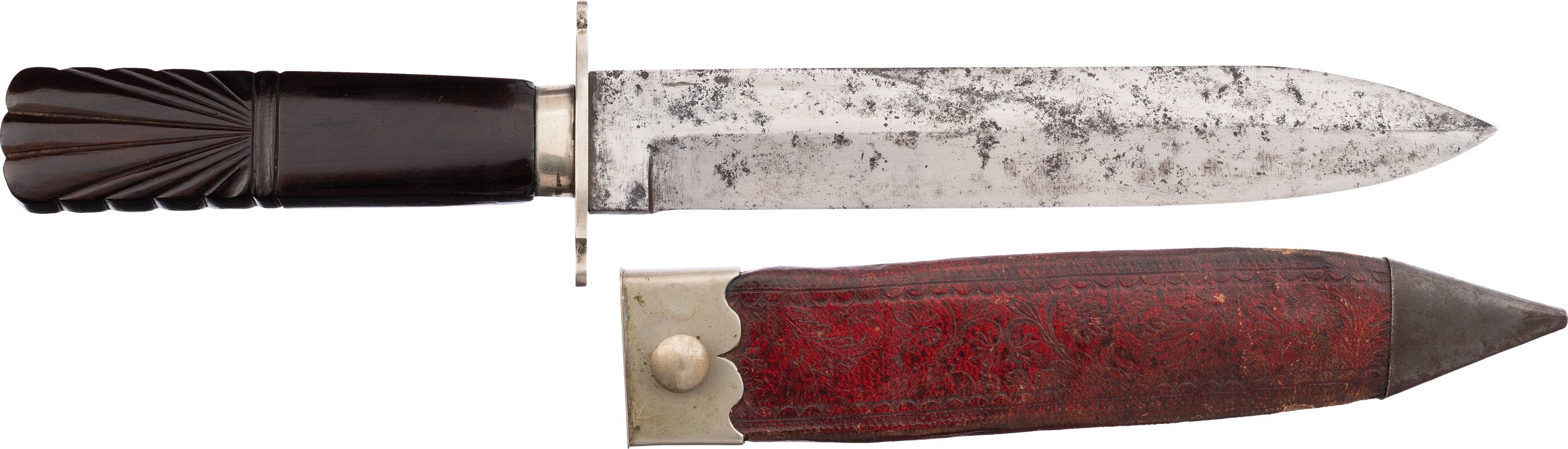 Documented James Rodgers Sheffield Bowie Knife with Sheath | Rock Island Auction