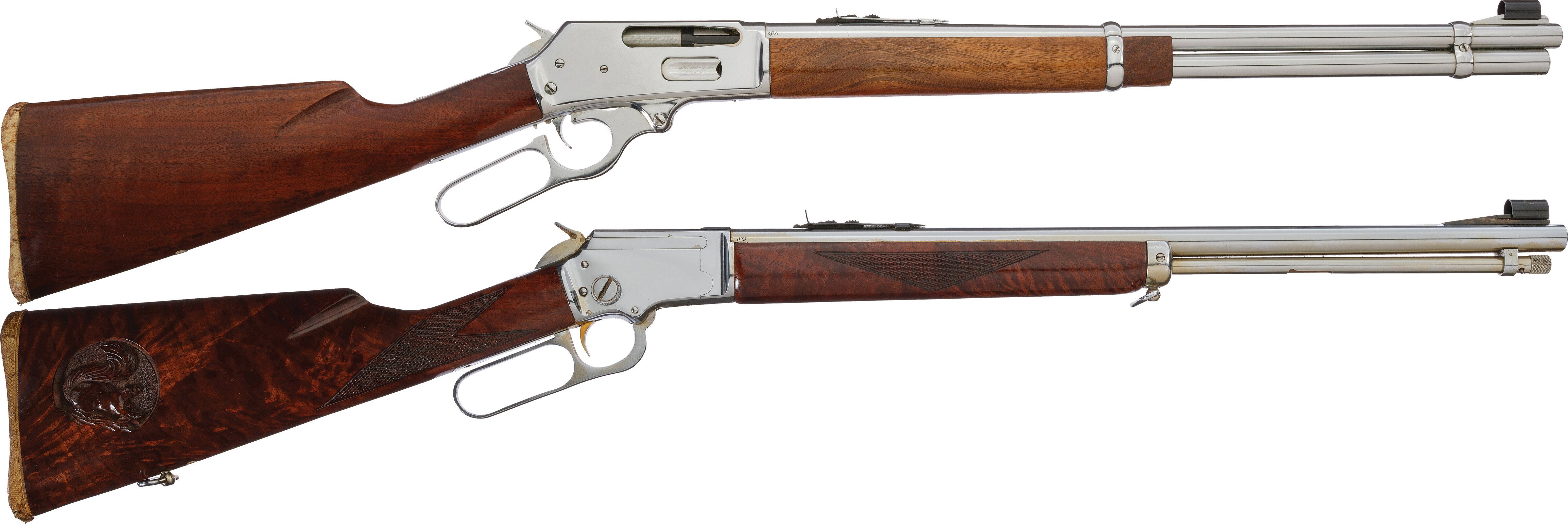 Colonel Larson Presented Pair of Marlin Lever Action Long Guns | Rock ...