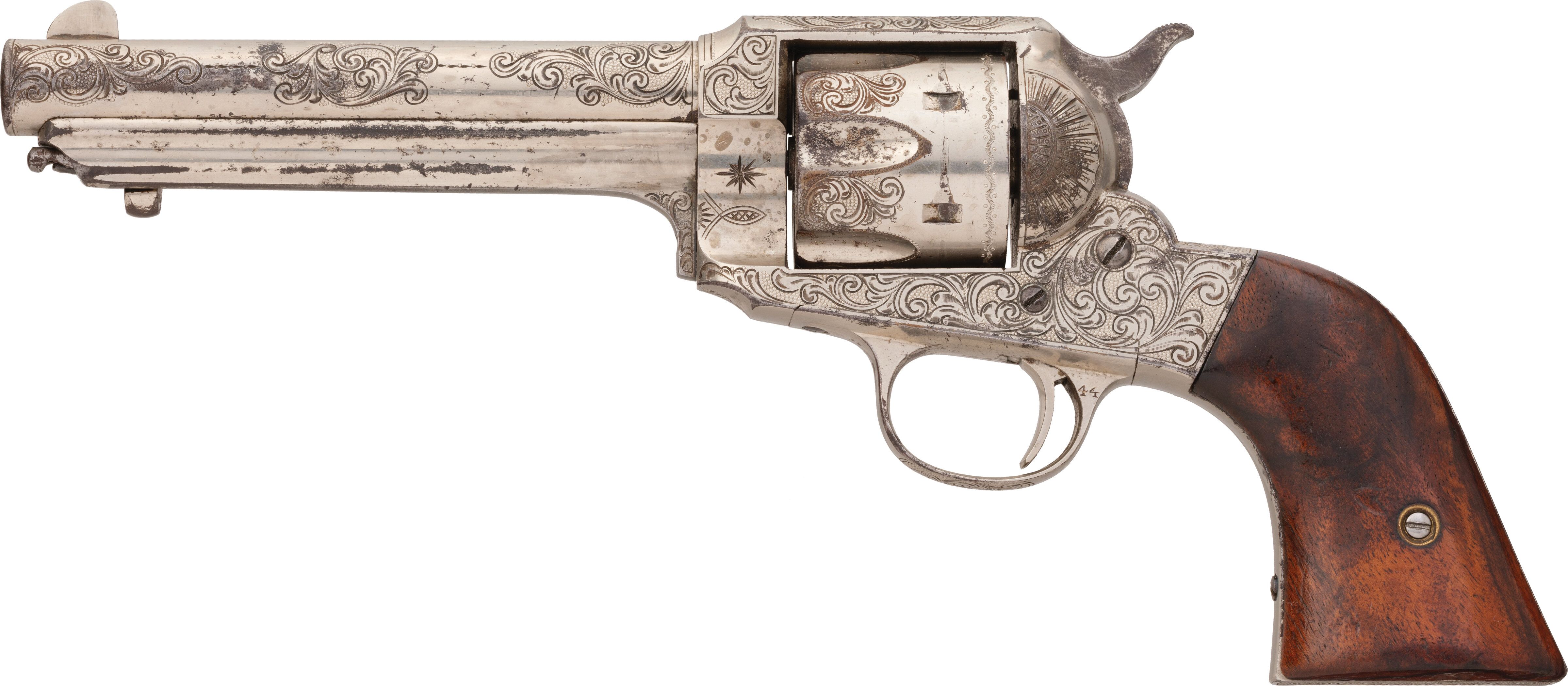 Engraved Remington 1888 Transitional Single Action Army Revolver | Rock ...
