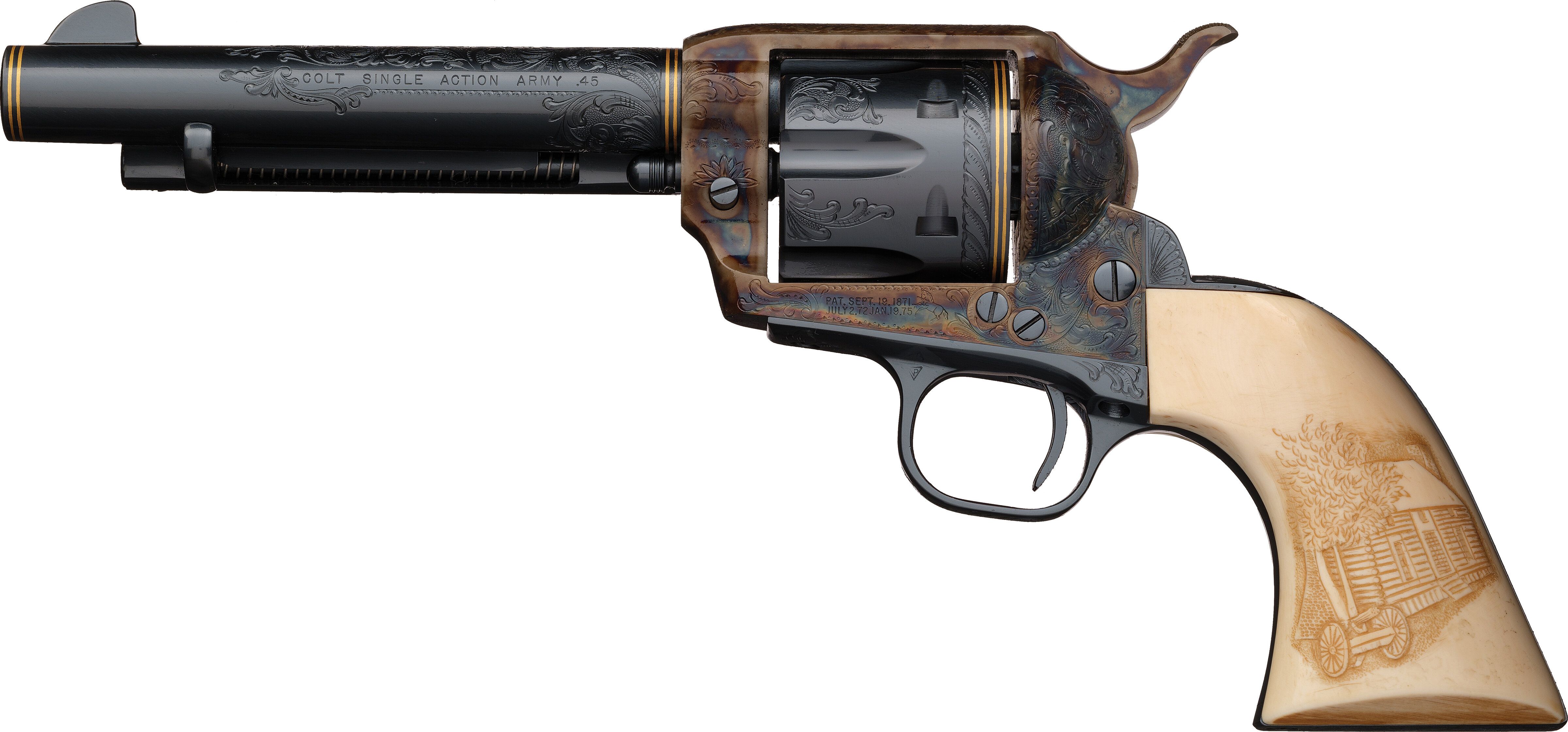 John Adams Sr. Factory Engraved Colt Single Action Army Revolver | Rock ...