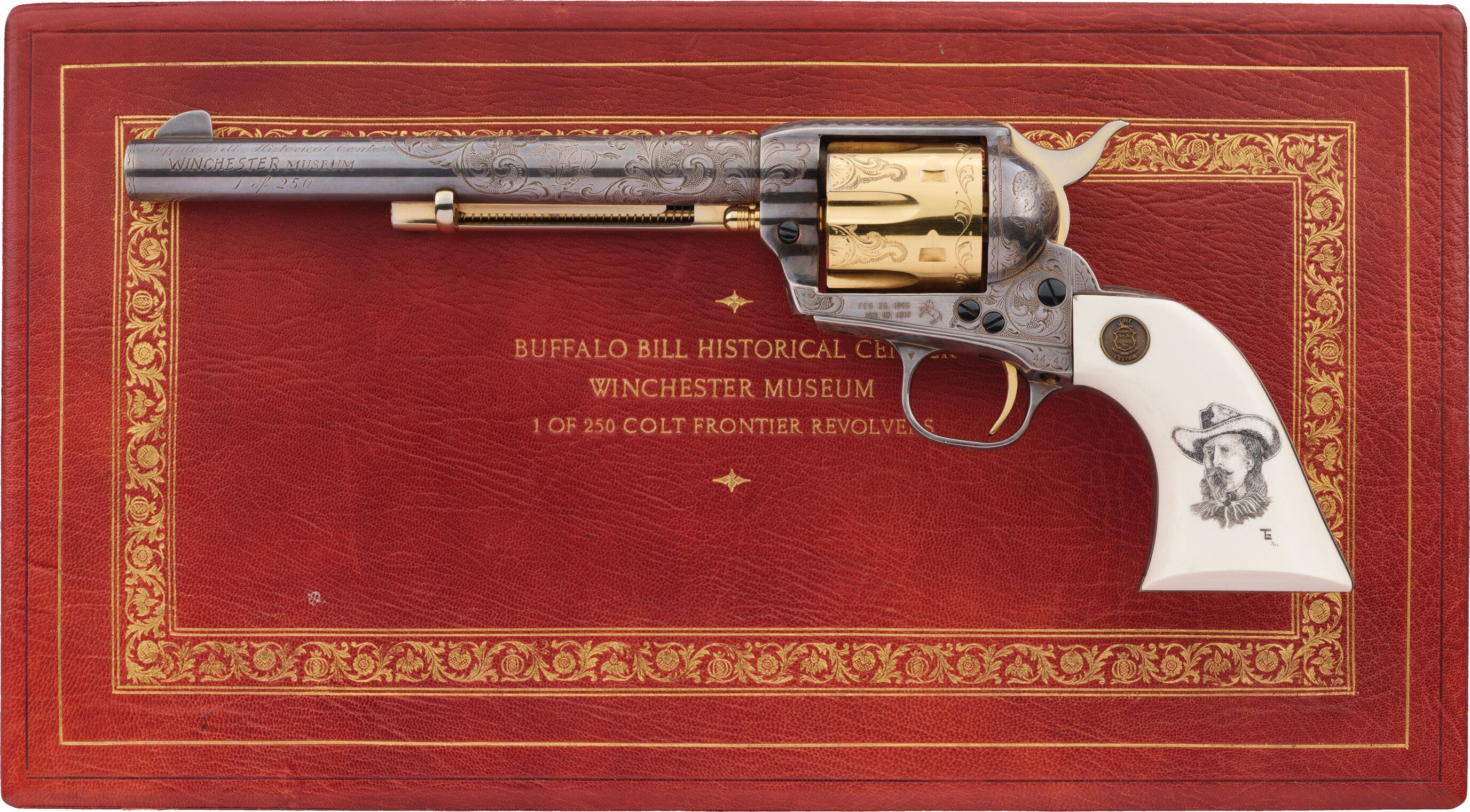 Cased Engraved Gold & Silver Colt Single Action Army Revolver | Rock ...