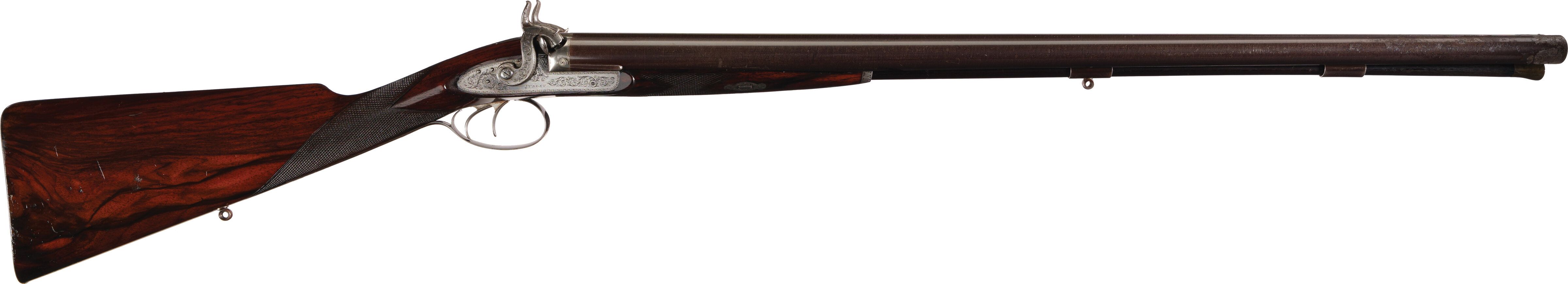 Engraved Purdey 10 Gauge Double Barrel Percussion Shotgun | Rock Island ...