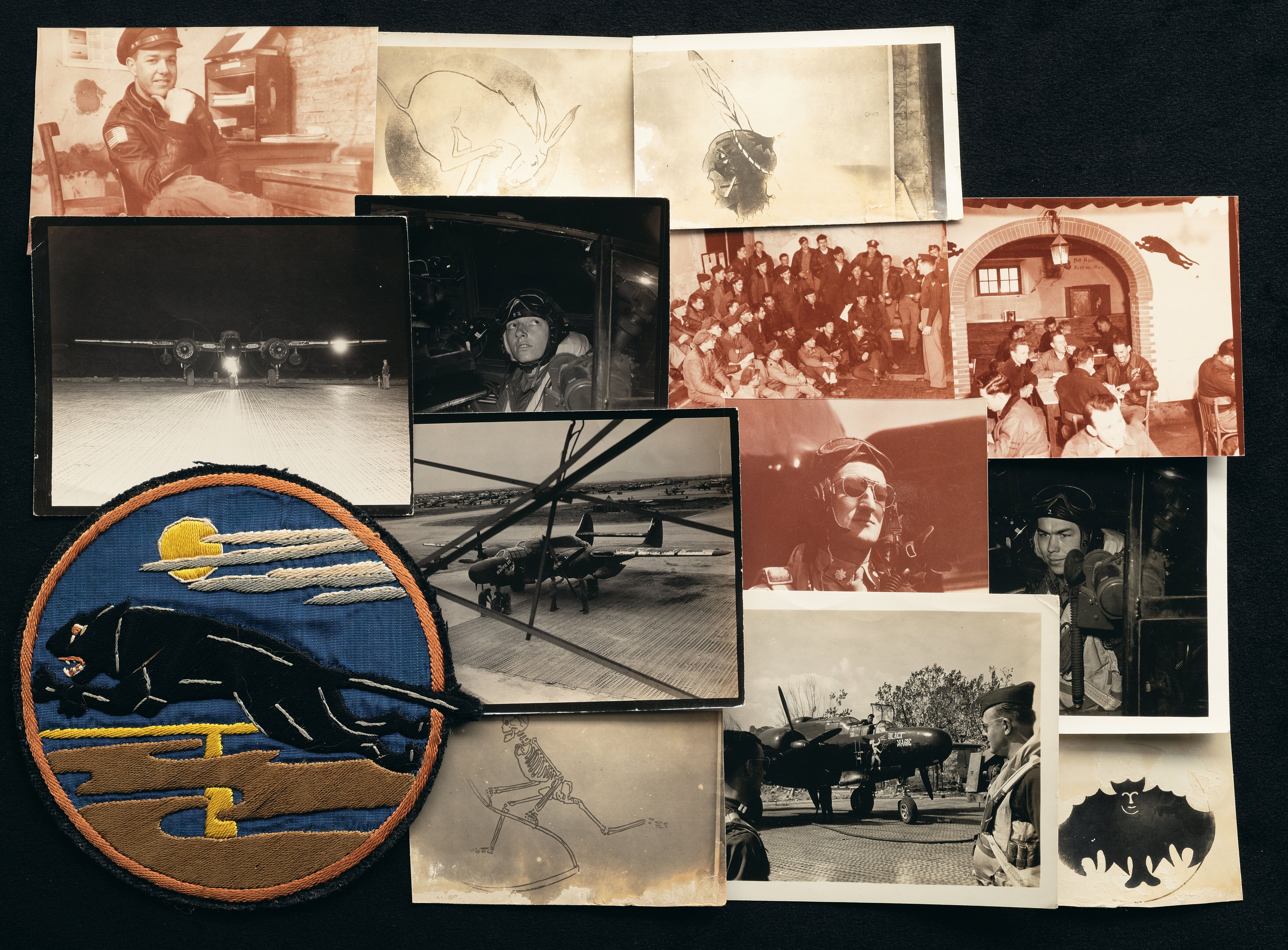 Patch and Photographs for the 414th Night Fighter Squadron | Rock ...