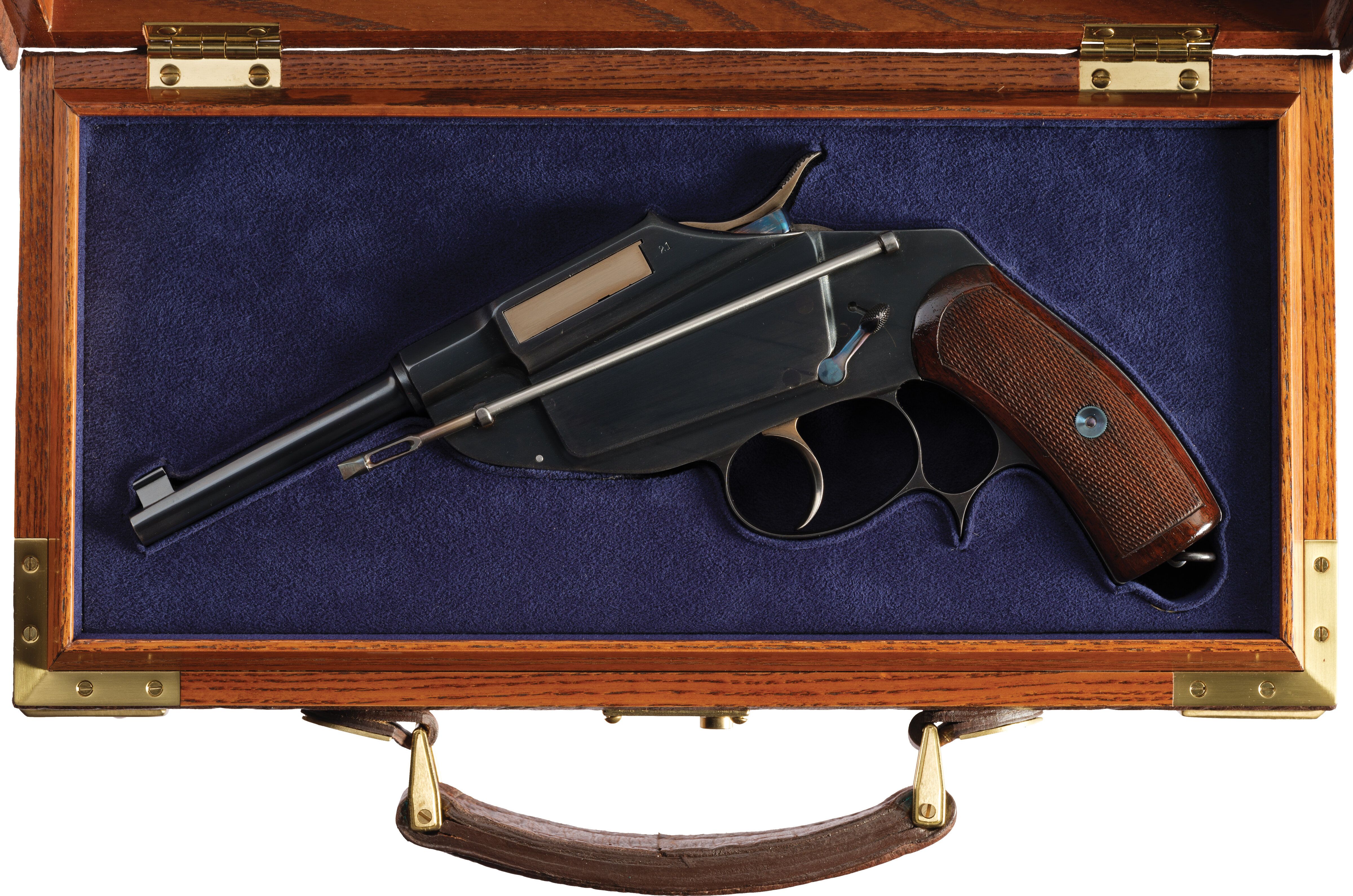 Cased Imperial German Schlegelmilch Prototype Repeater Pistol | Rock ...