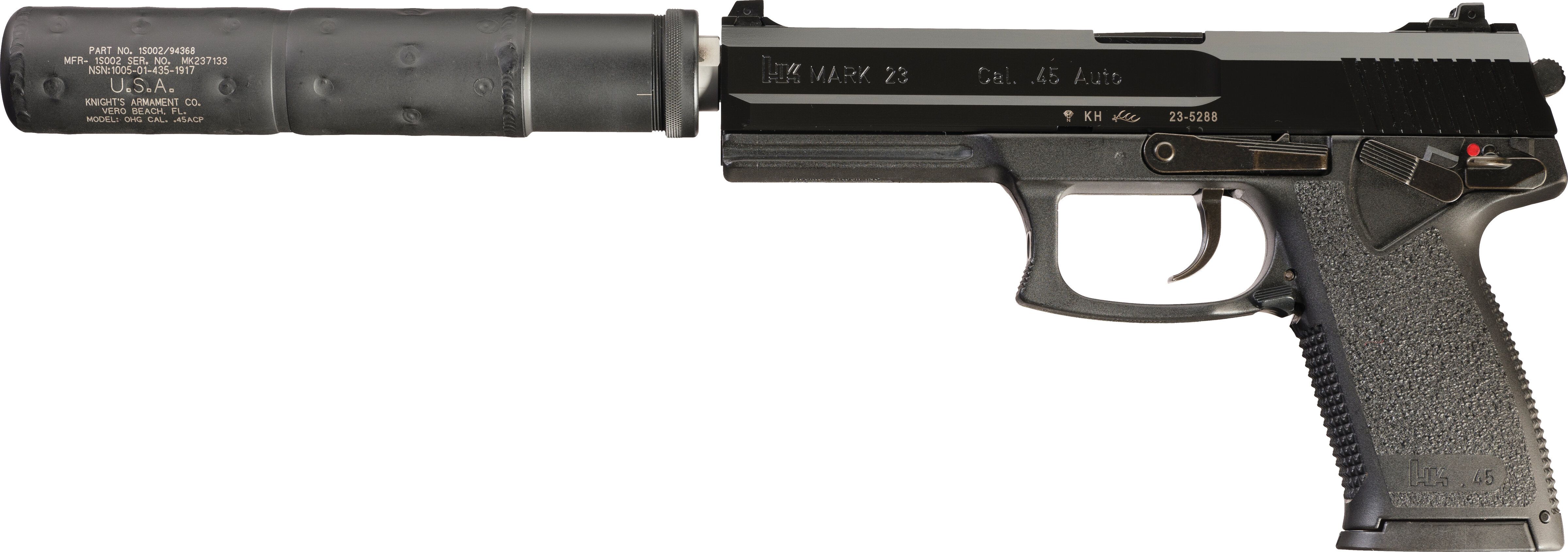 H&K Mark 23/KAC OHG Pistol/Silencer Combo, Class III/NFA | Rock Island Auction
