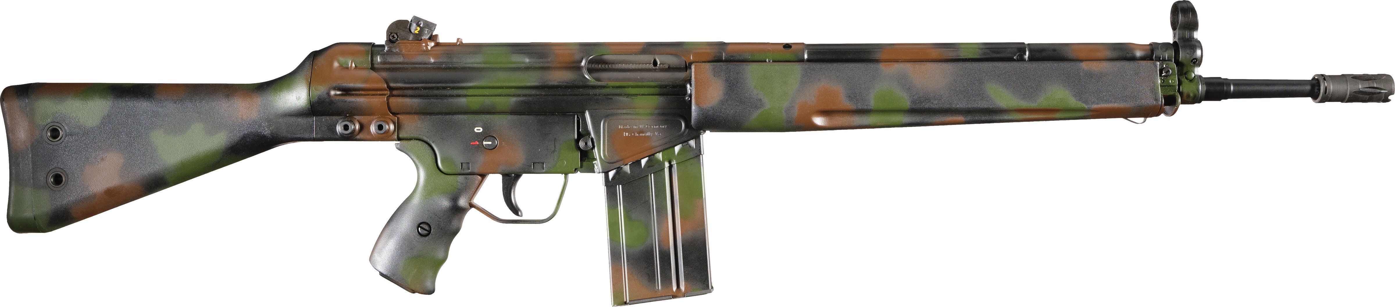 Pre-Ban Heckler & Koch HK 91 Rifle in NATO Woodland Camouflage | Rock ...