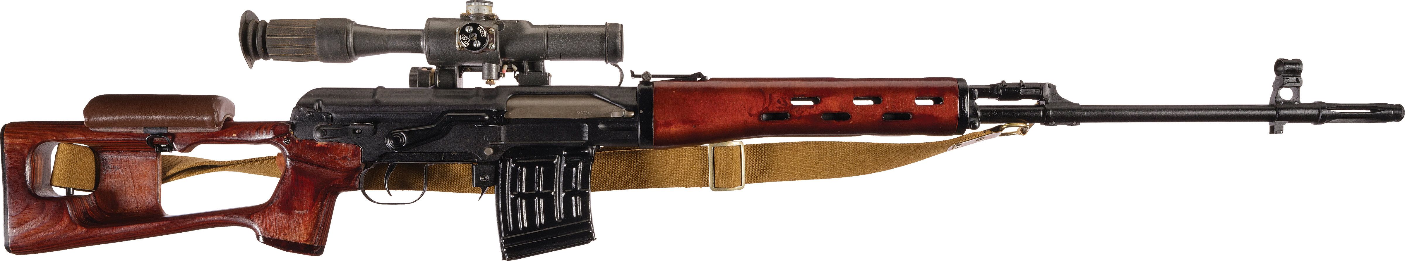 Soviet Izhevsk SVD Dragunov Rifle with Scopes and Accessories | Rock ...