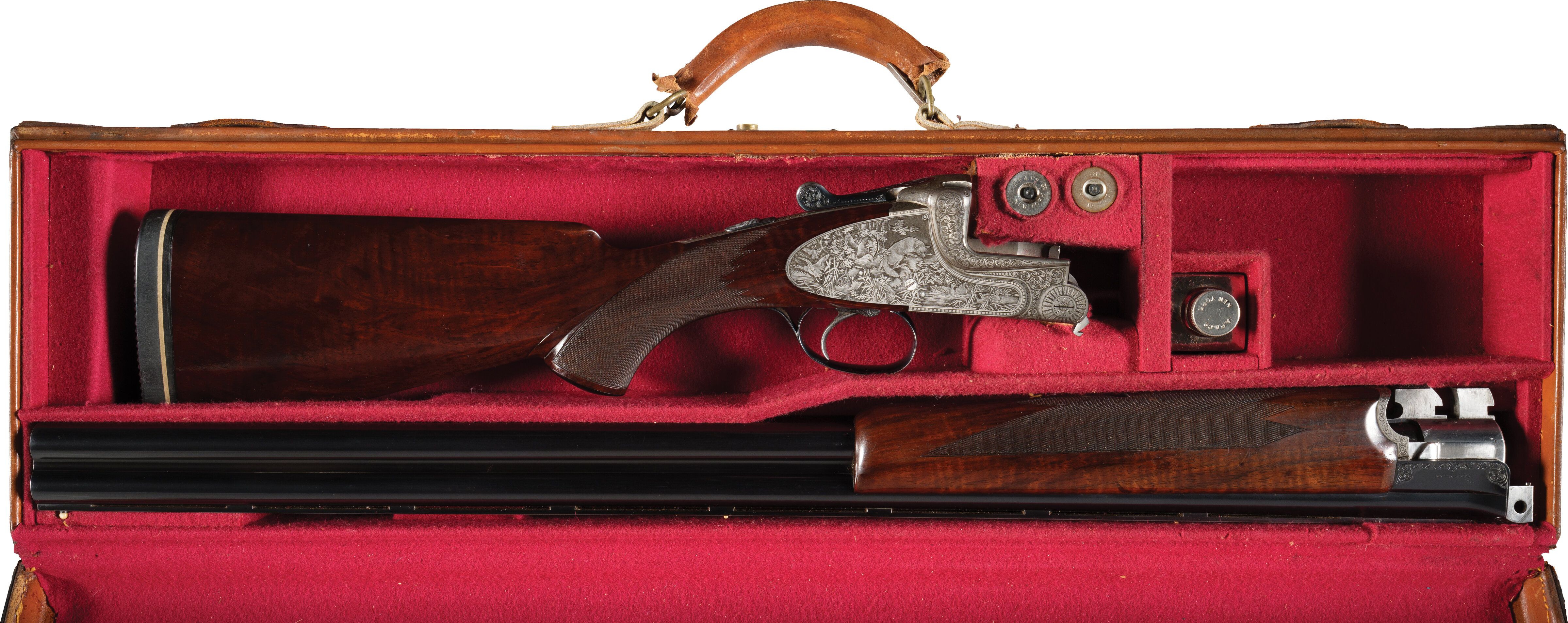 Engraved Gebruder Merkel Model 303E Over/Under Shotgun with Case | Rock ...