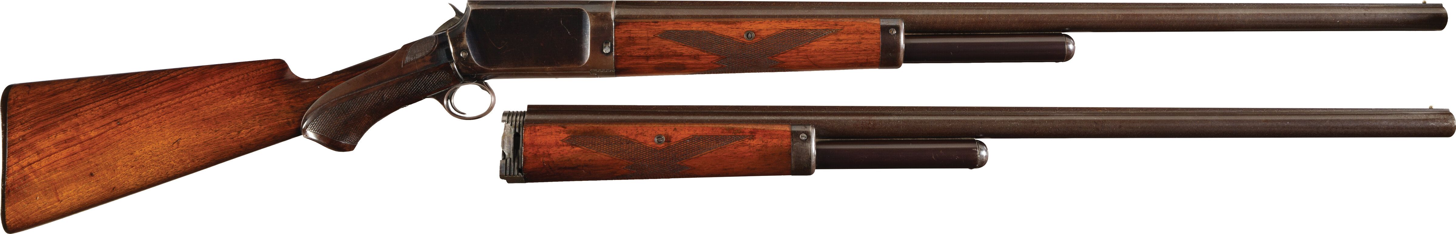 Burgess Gun Co. Damascus Slide Action Shotgun with Extra Barrel | Rock ...