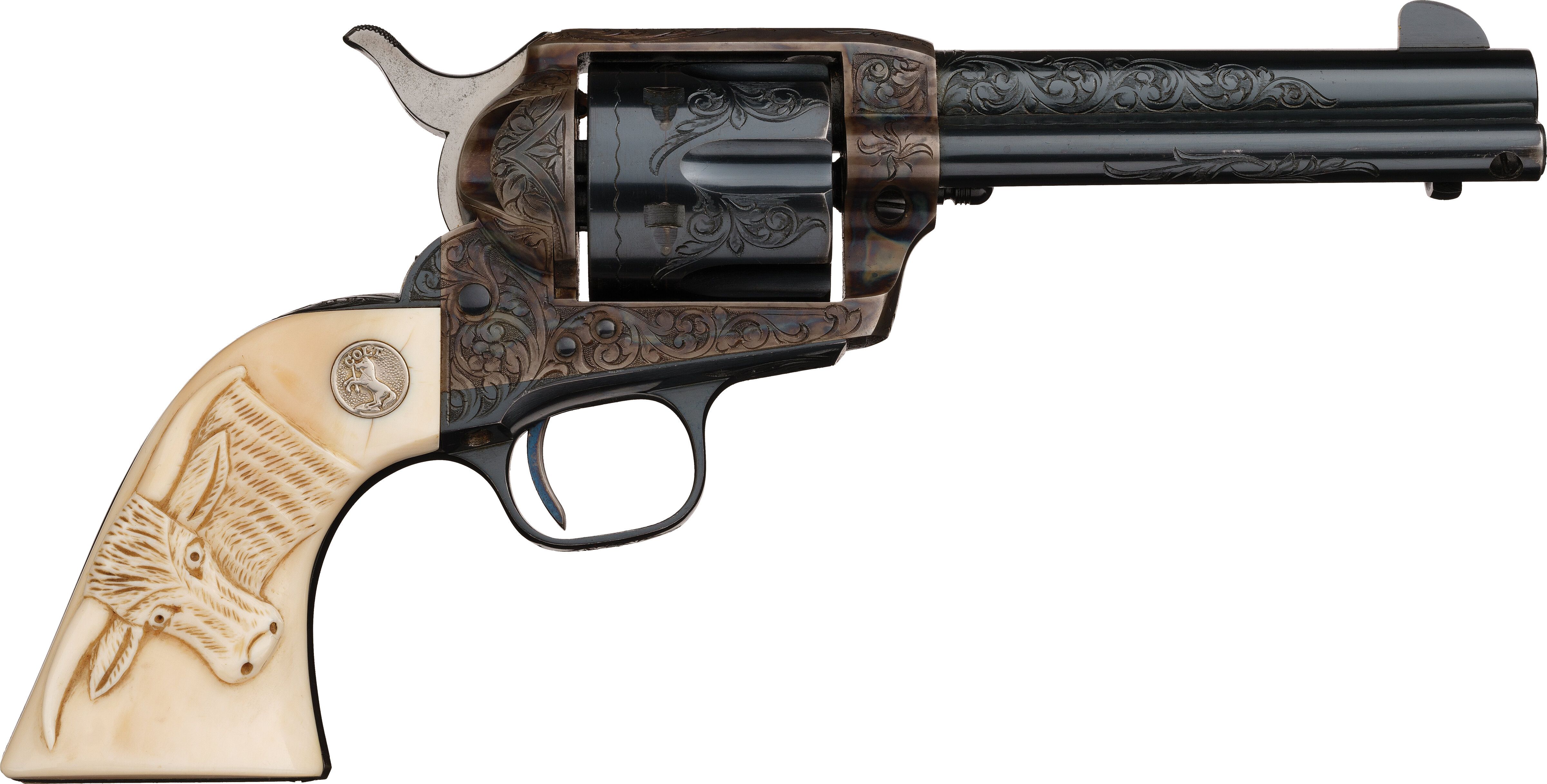 Wilbur Glahn Master Engraved Colt Single Action Army Revolver | Rock ...